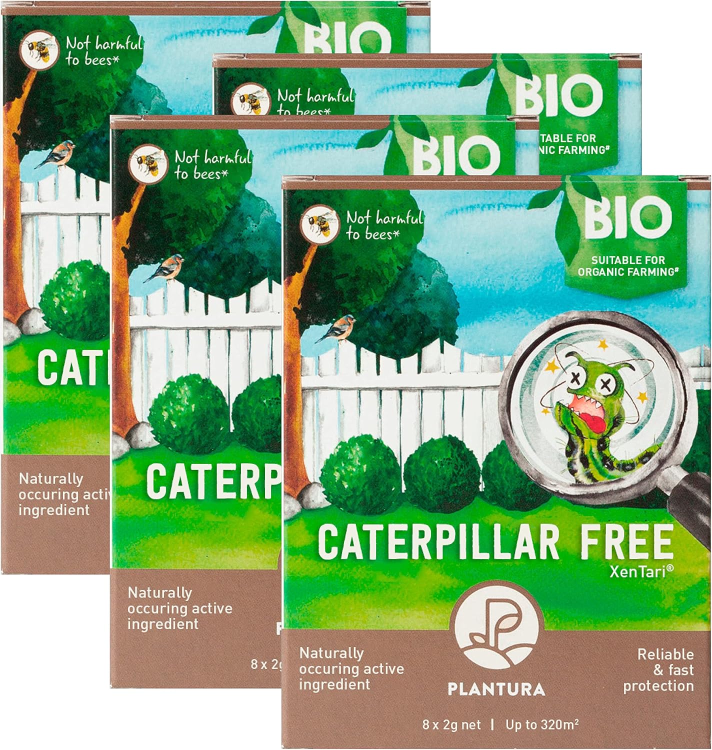 Plantura Caterpillar Free XenTari®, 64 g, box tree caterpillar ...