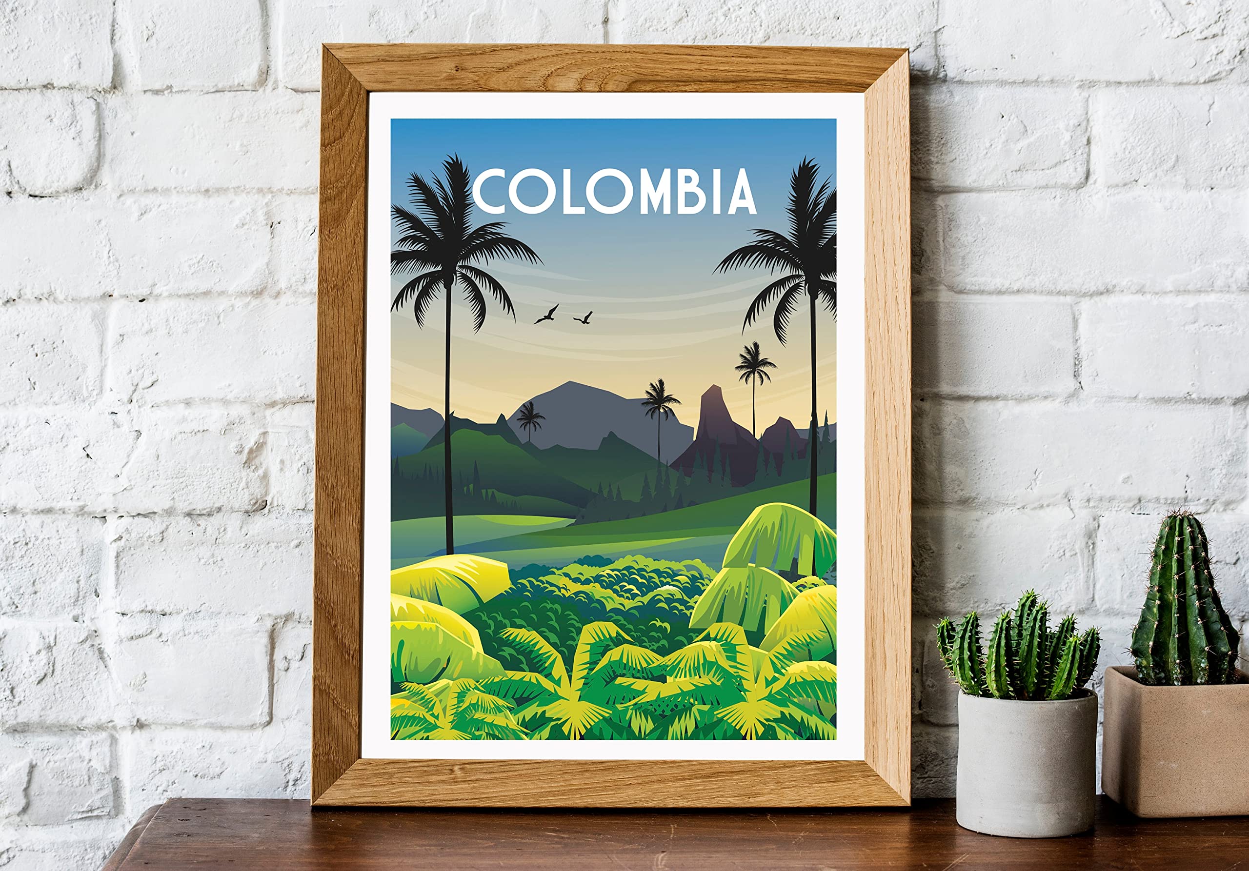 Amazon.com: Colombia Print, Colombia Travel Poster, Colombia Travel ...