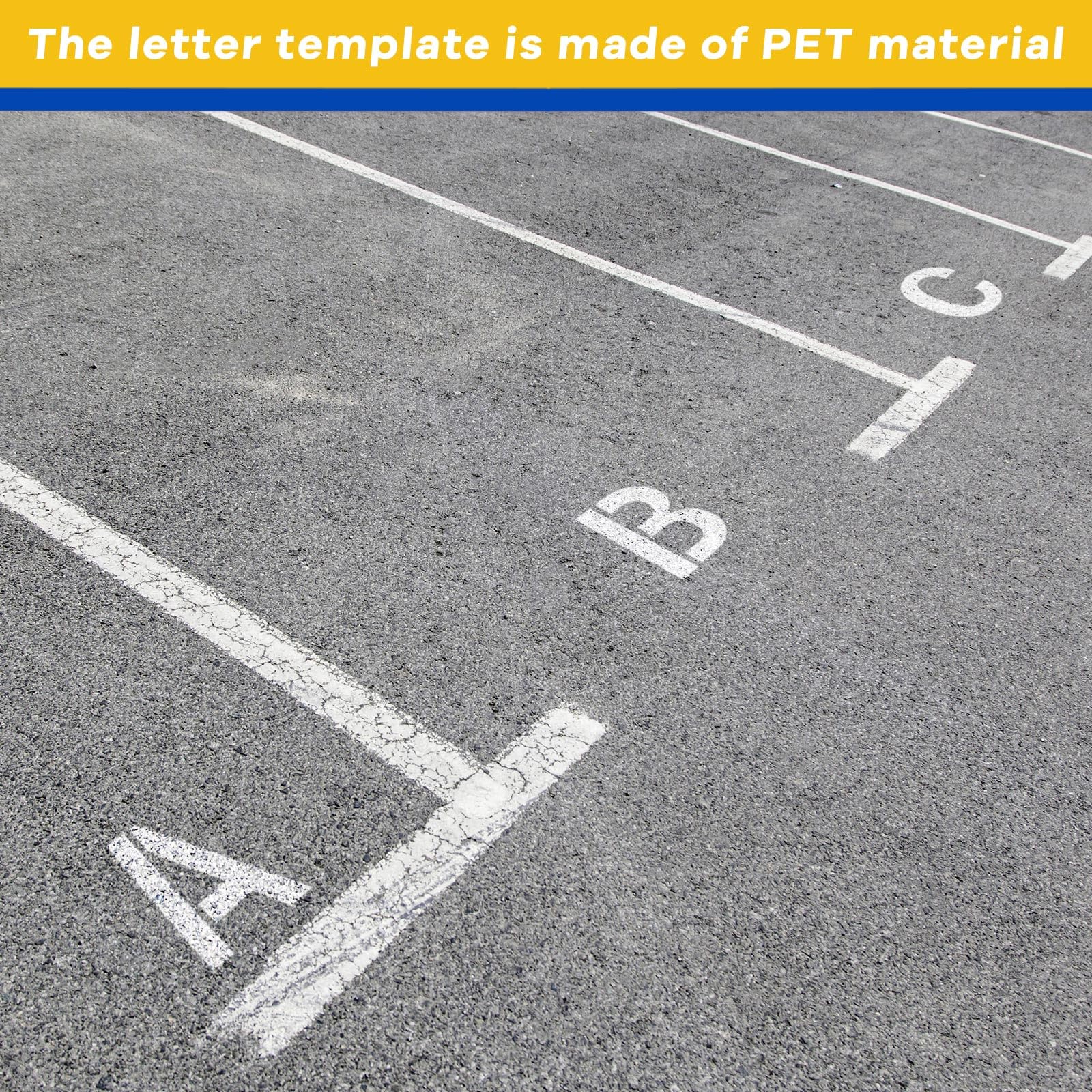 Snapklik.com : DoubleFill 28 Pcs Parking Lot Stencils 1/16" Thickness ...