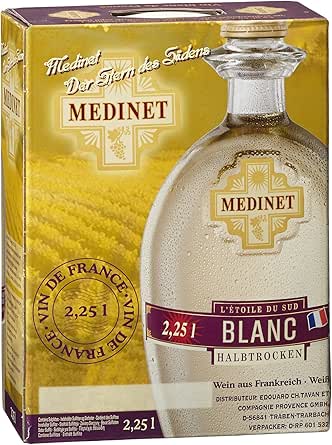 médinet Blanc caisse-outre, 1er Pack (1 x 2,25 l) : Amazon.fr: Epicerie