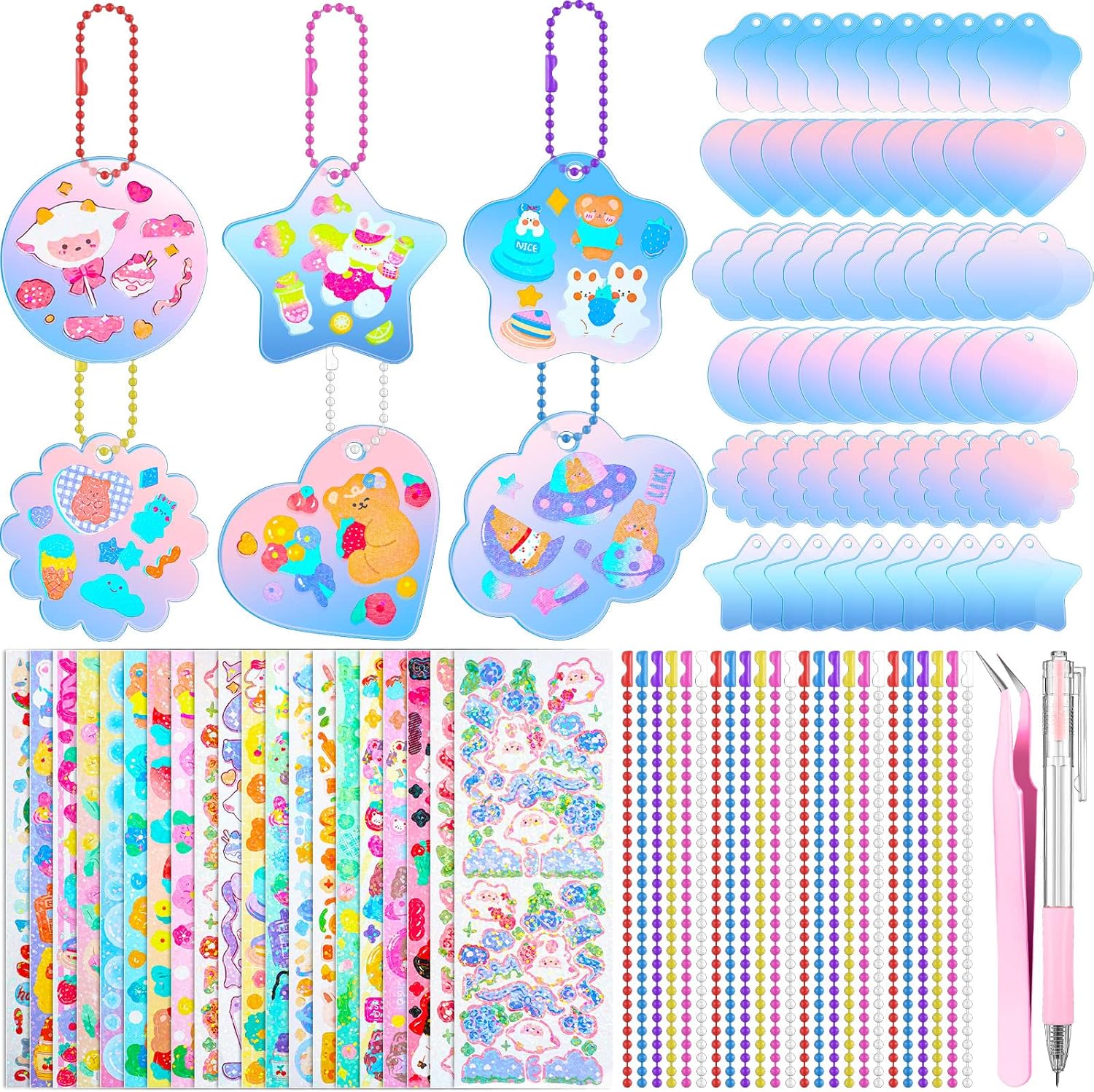 Amazon.com: Harloon 202 Pieces Guka DIY Kits Sticker Sheet Guka Brick ...