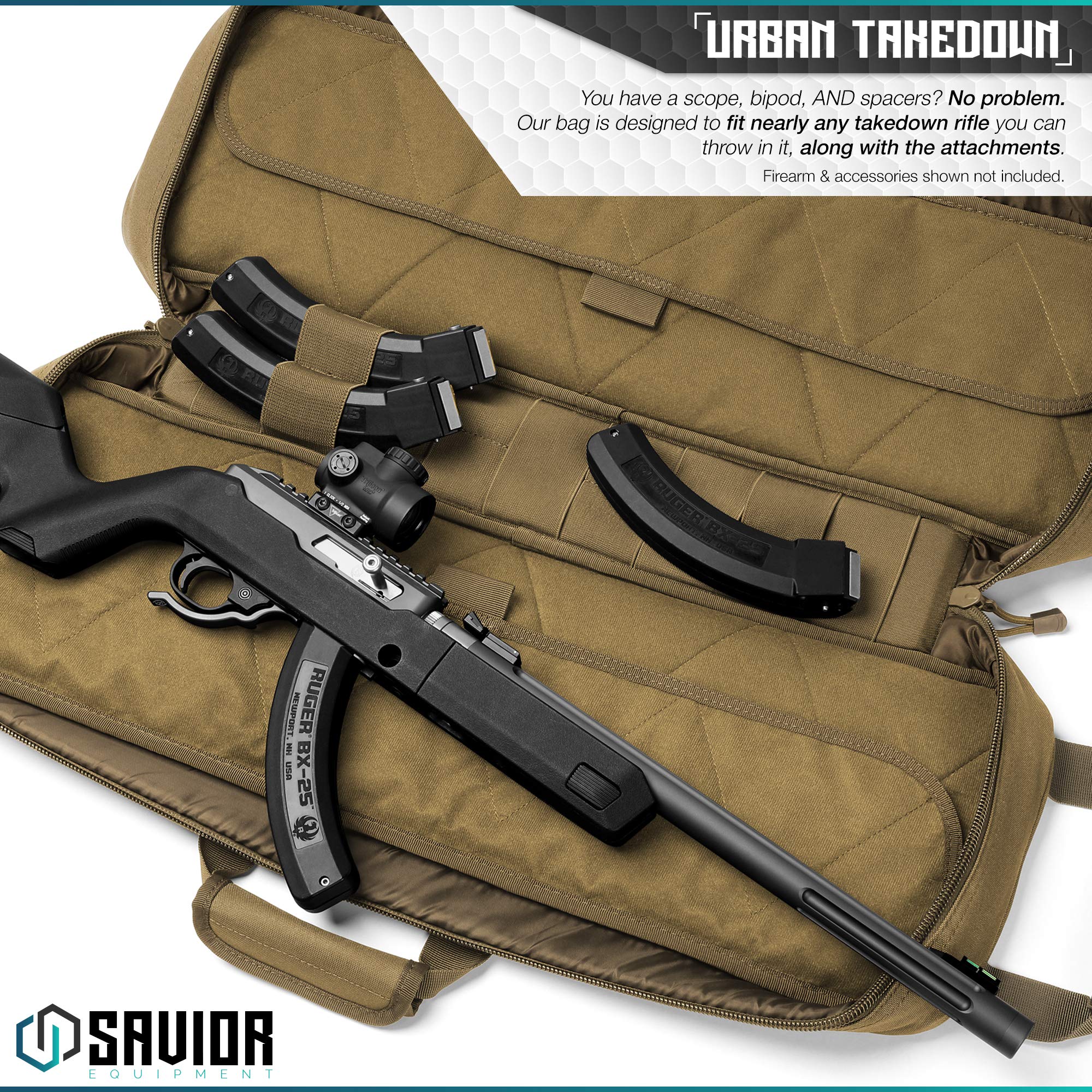 Savior Equipment Urban Takedown Bag Carbine Rifle Backpack Survival Gun ...