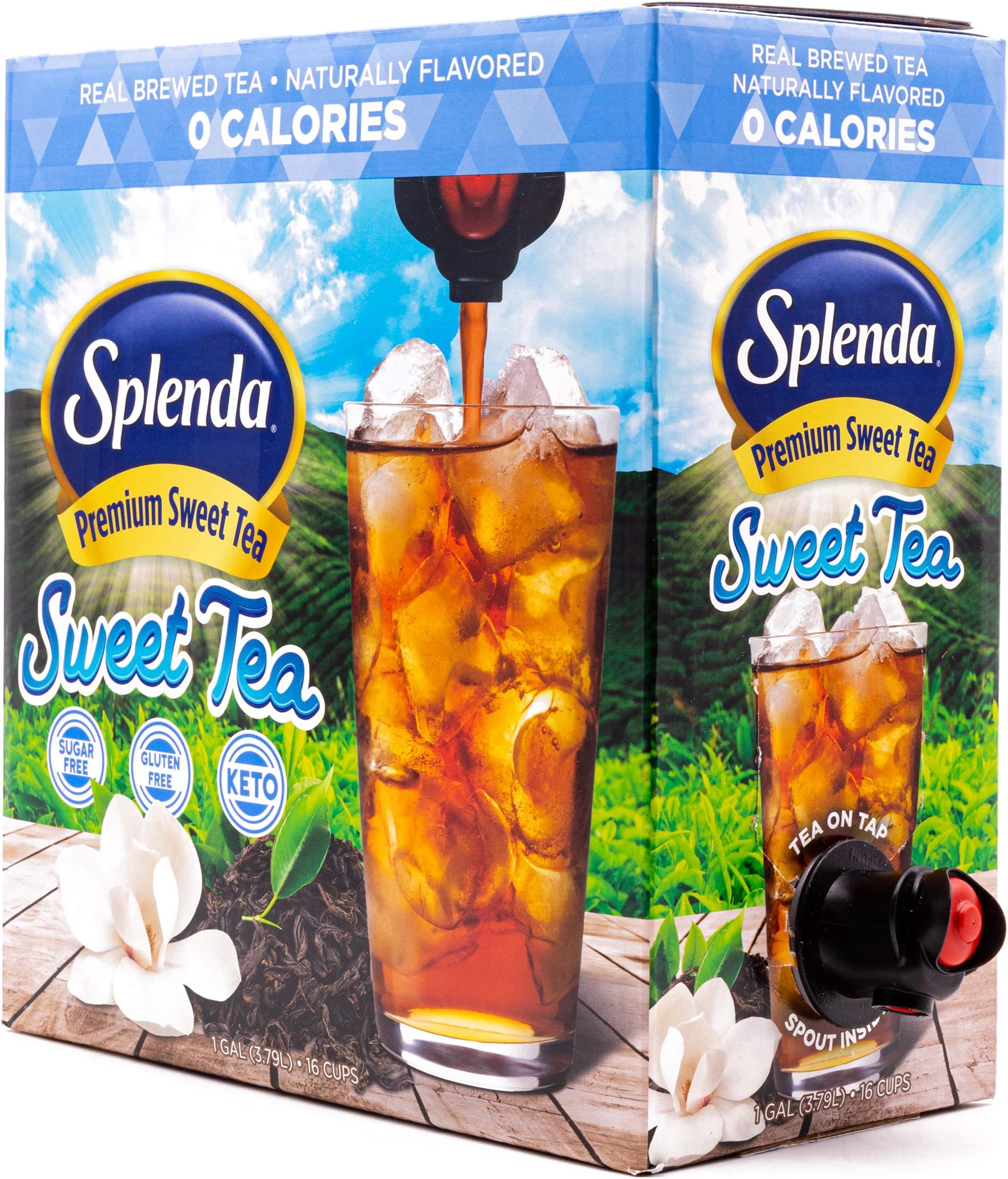 Amazon.com : SPLENDA Premium Sweet Tea On Tap, 1 Gallon Bag In Box ...