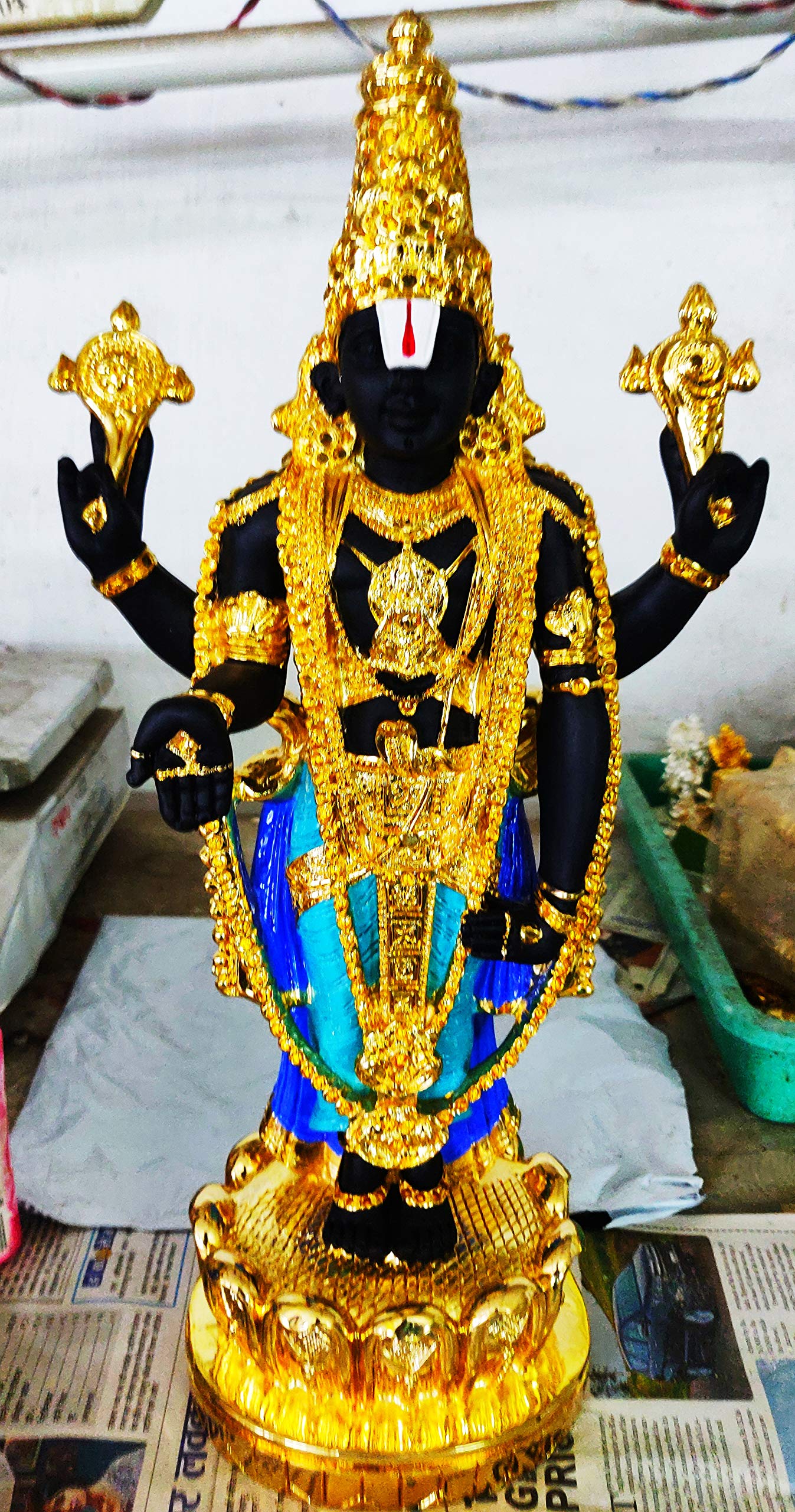 Buy NPC Lord Tirupati Balaji Idol/Lord vankestashwara/Lord of Universe ...