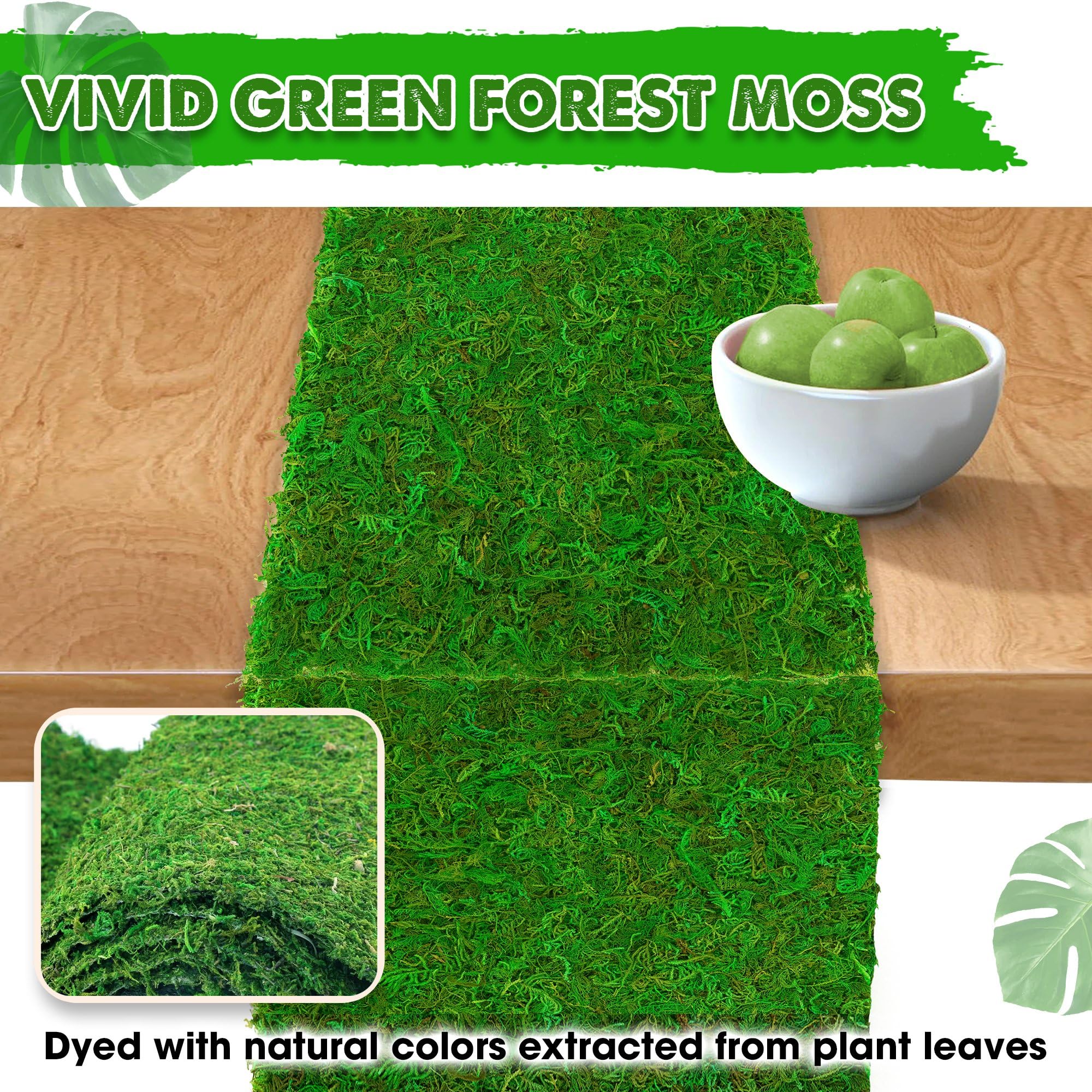 Snapklik.com : DUSPRO 71"x11" Sheet Moss Roll, Peel And Stick Moss ...