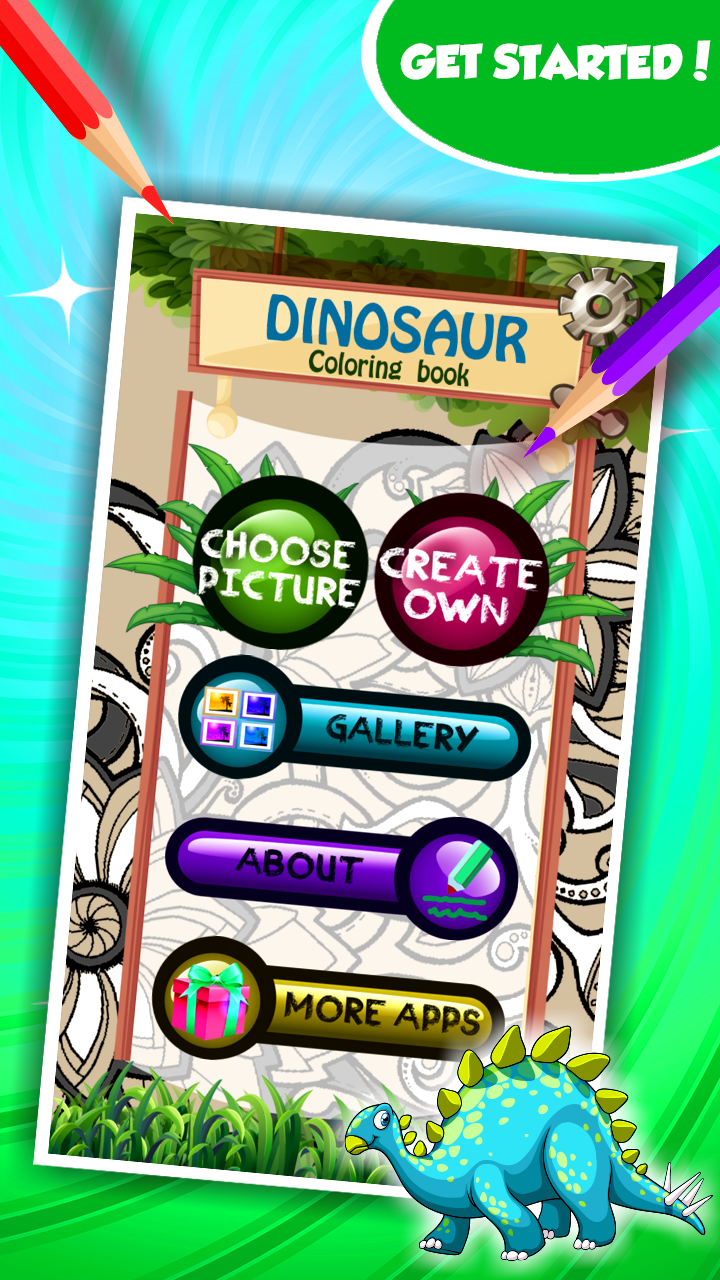 Dinosaur Coloring Book - App on Amazon Appstore