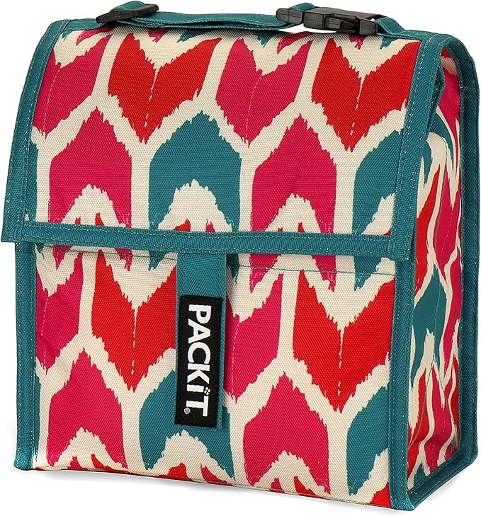 Amazon.com: PackIt Freezable Lunch Bag with Adjustable Strap, Ikat ...