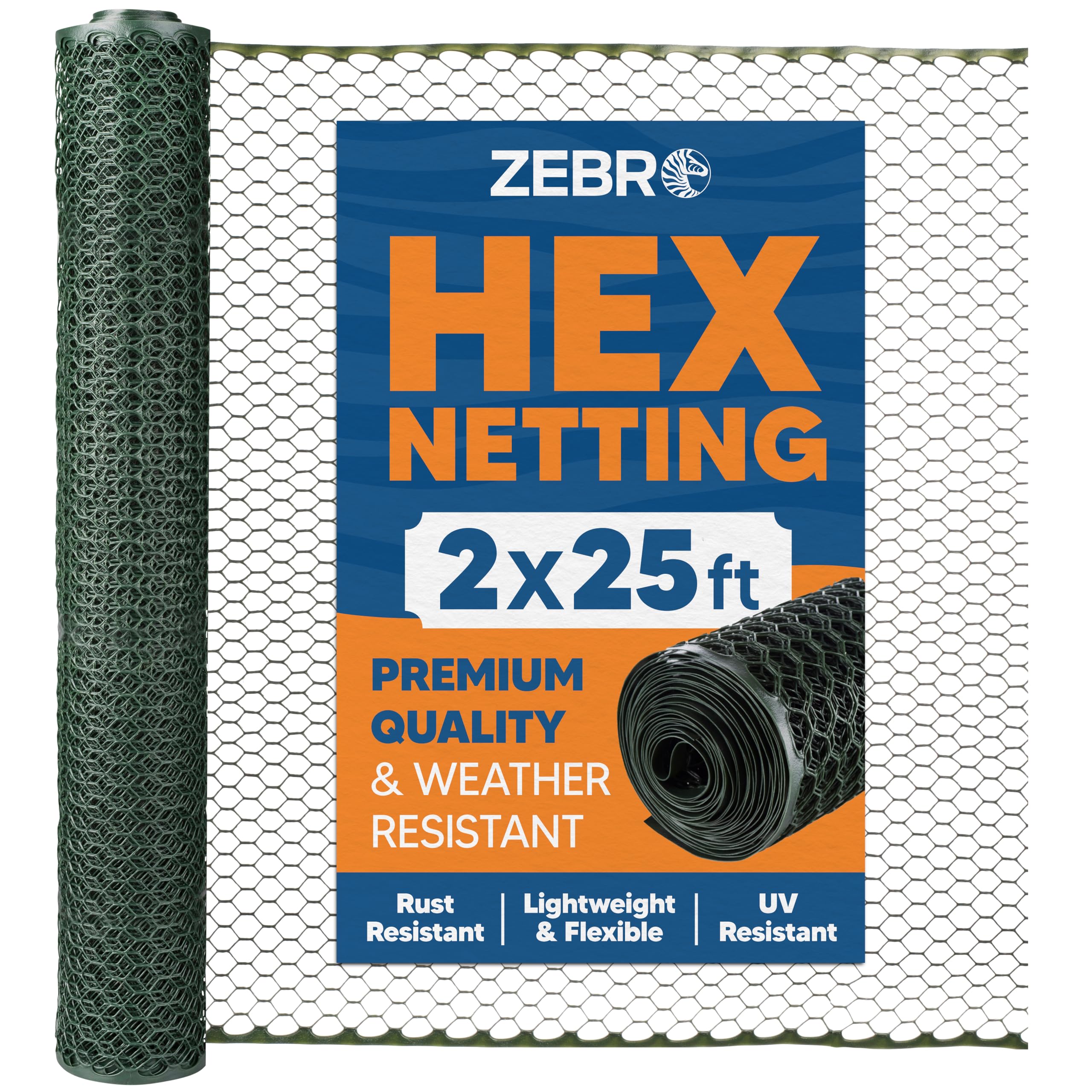 Amazon.com : Plastic Hex Chicken Wire Mesh Garden Fence Roll (2' x 25 ...