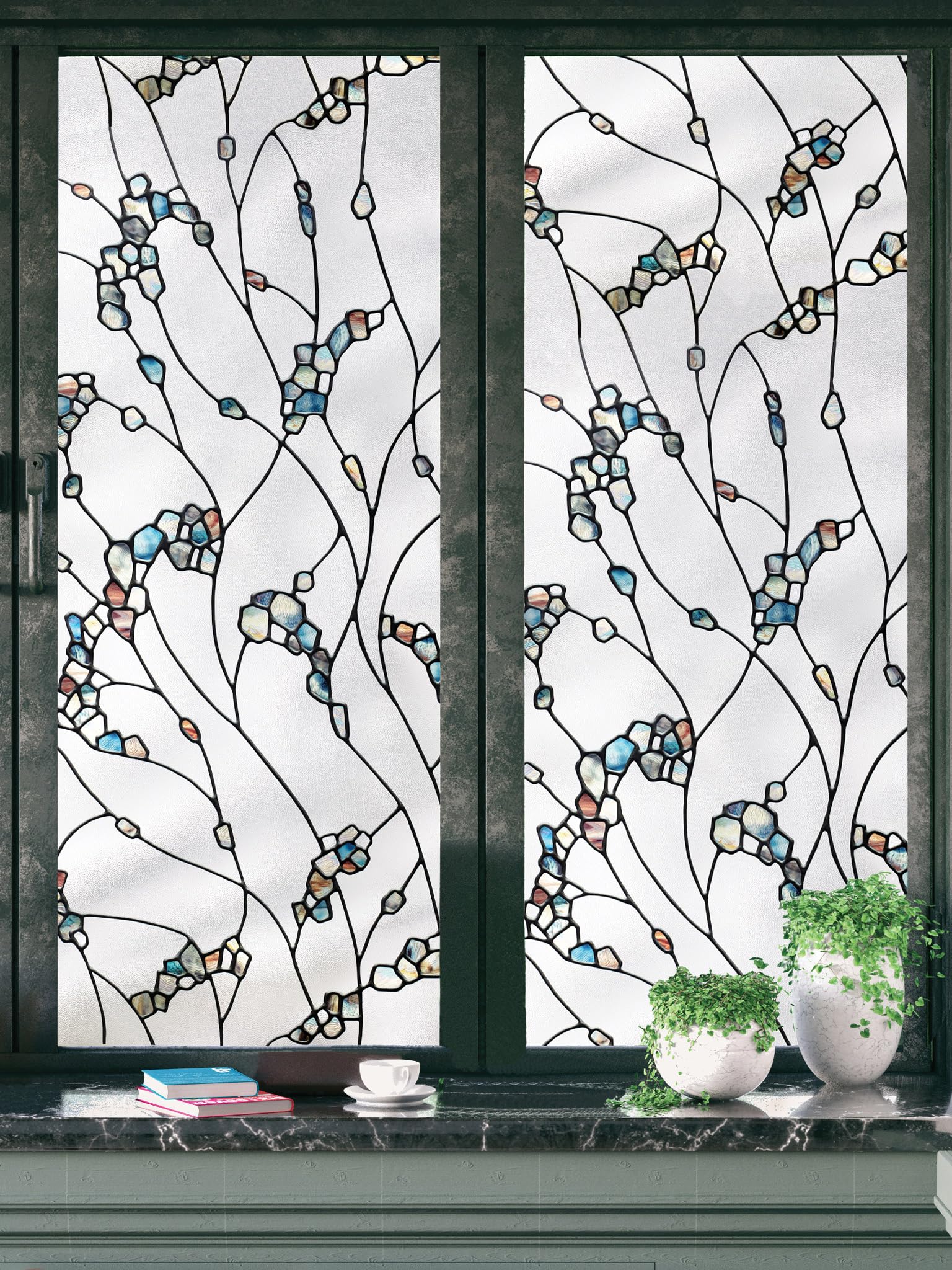 Amazon.com: Artscape Elements | Window Privacy Film Stained Glass ...