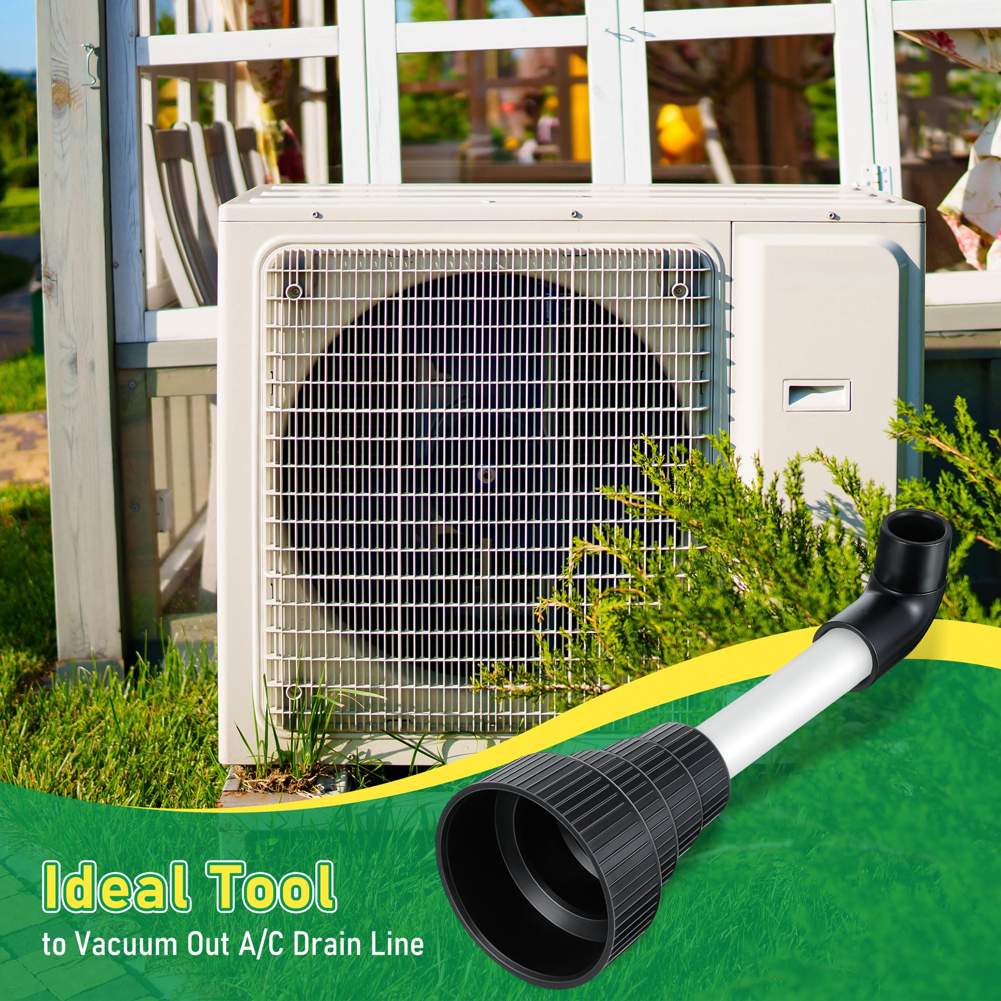 Snapklik.com : Dunkive Vacuum Hose To PVC Pipe Adapter, Wet Vacuum ...