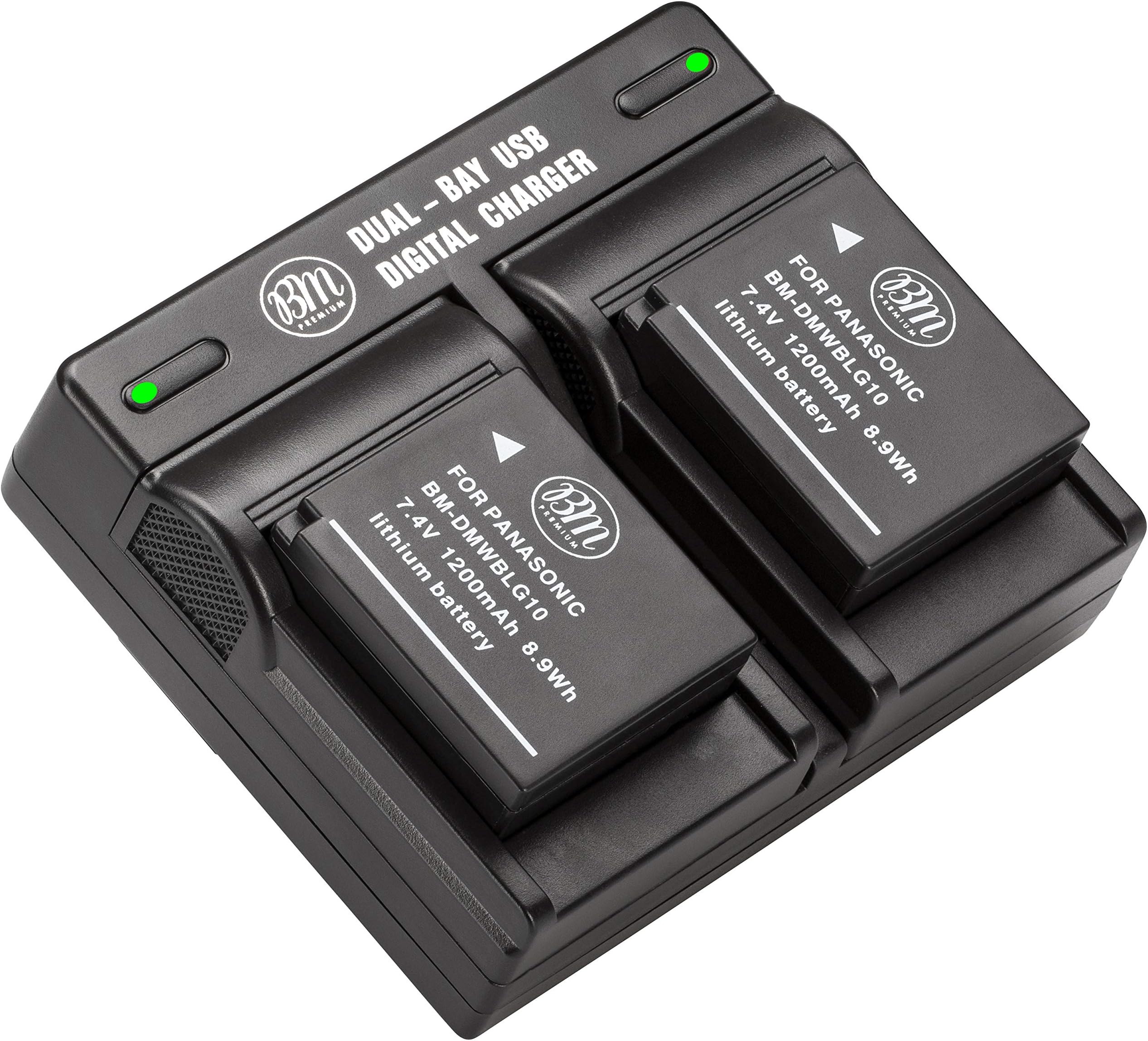 Amazon.com : BM Premium 2 Pack of DMW-BLC12 Batteries and Dual Bay ...
