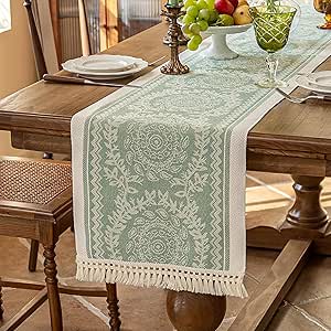 Amazon.com: UWWGKK Table Runner 48 Inches Long,Waterproof Boho Table ...