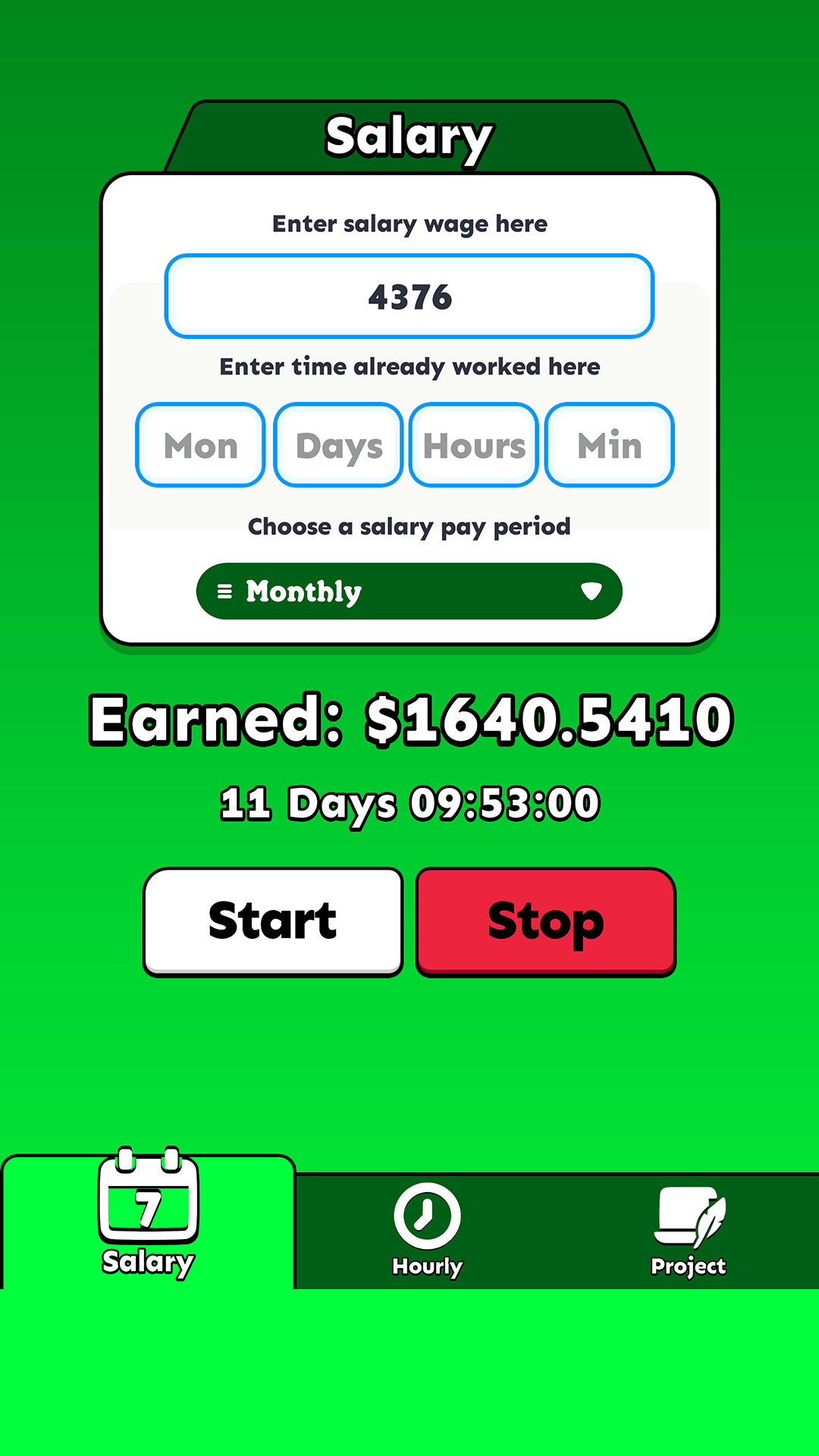 Money Clock - Real Time Earnings Calculator - App on Amazon Appstore
