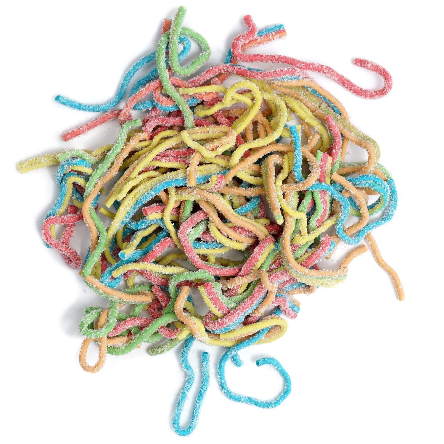 Amazon.com : Multi Colored Sugared Spaghetti Gummies, 1 Pound Bulk Bag ...
