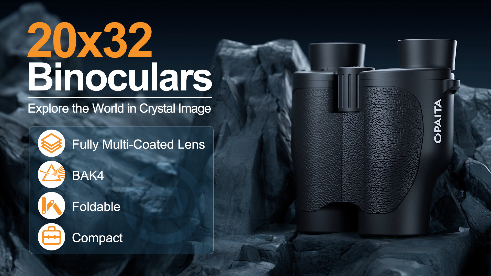 Watch OPAITA 20X32 Compact Binoculars for Adults Kids Birdwatching on ...