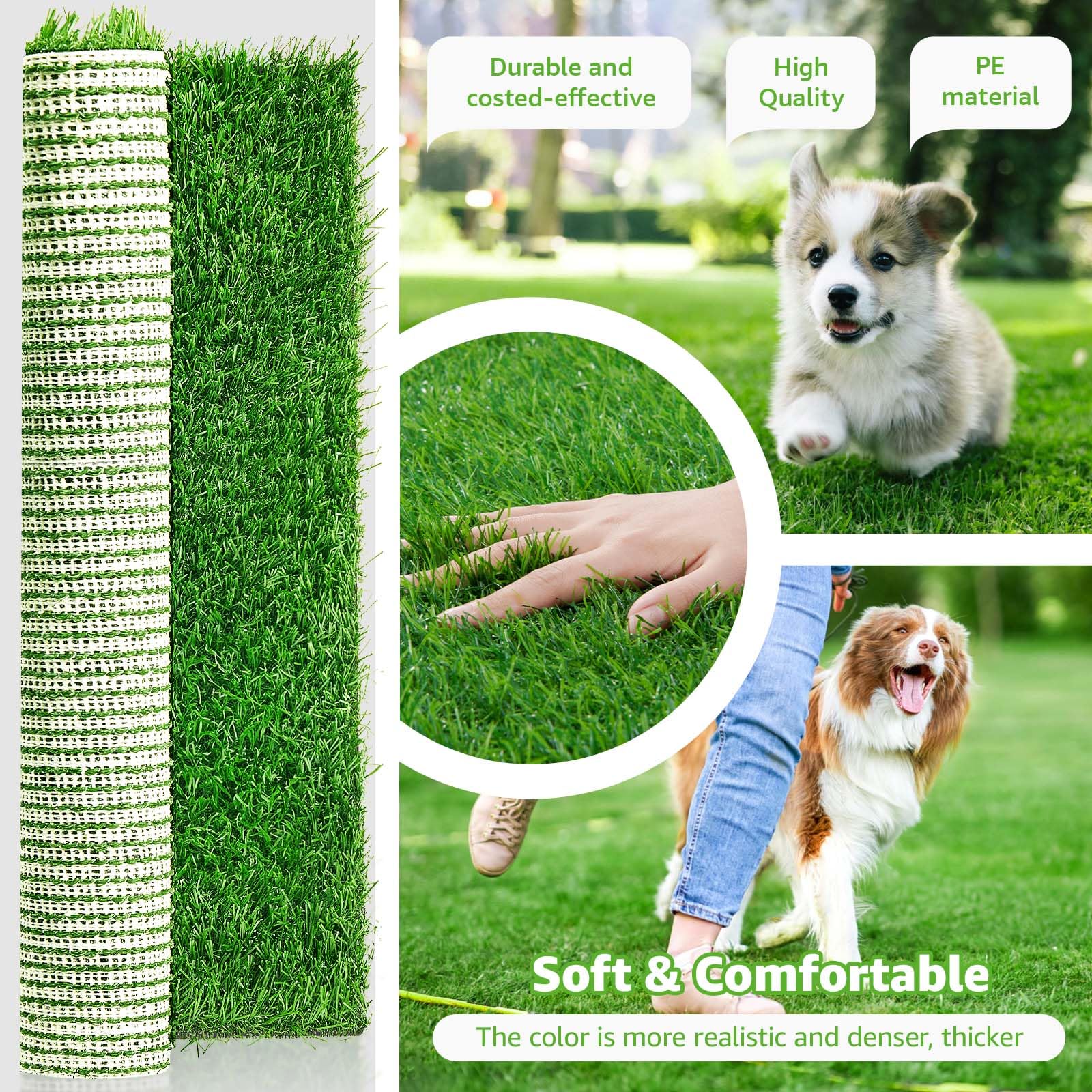 Snapklik.com : Artificial Dog Grass Pee Pad 394”x 315” 1 Pack ...