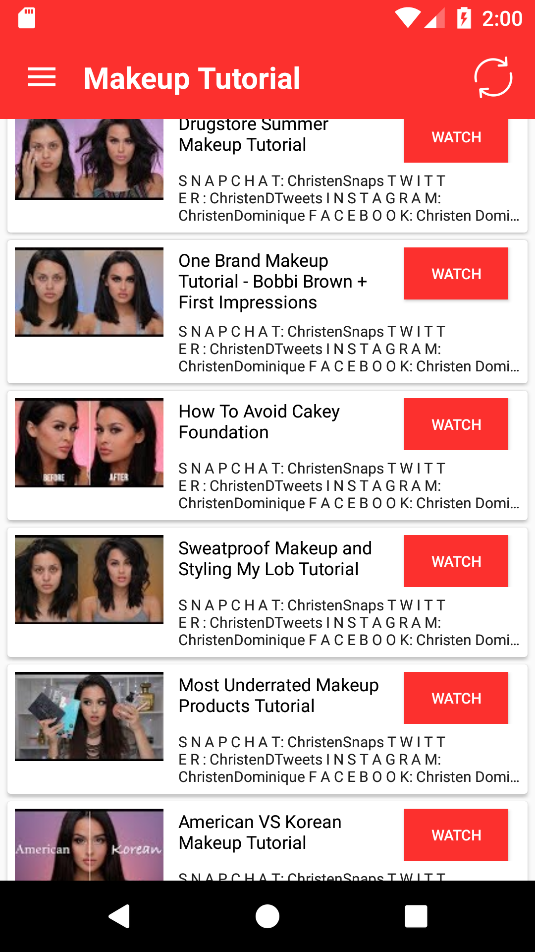 Makeup Tutorial - App on Amazon Appstore