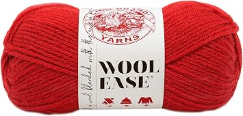 Amazon.com: Lion Brand Yarn 620-102B Wool-Ease Yarn, Ranch Red