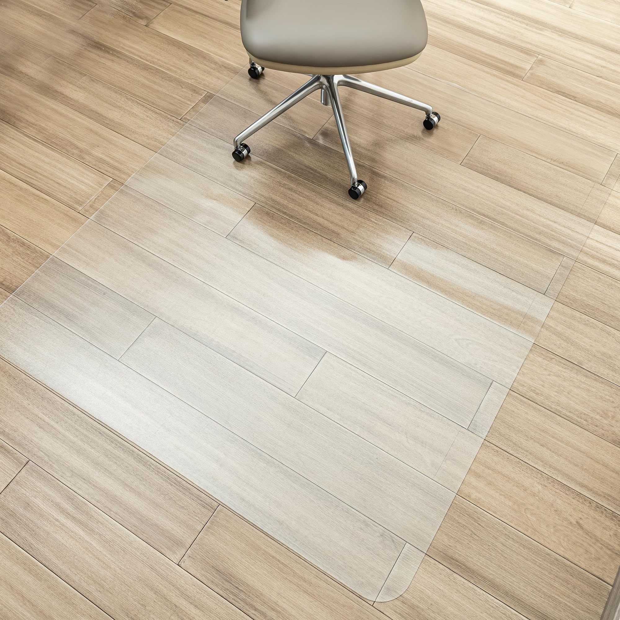 Amazon.com : MuArts Elasticity Clear Chair Mat for Hardwood Floor 48 x ...