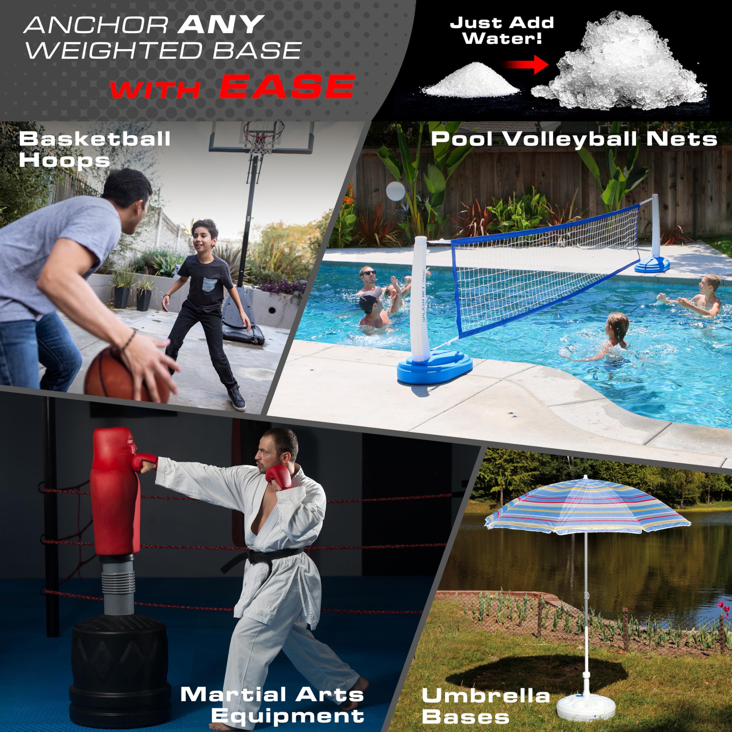 Snapklik.com : GoSports Sand Gel Weighted Base Filler For Indoor ...