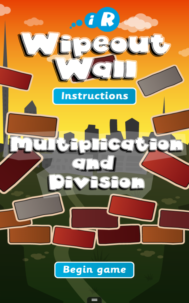 Wipeout Wall (x & ÷) - App on Amazon Appstore