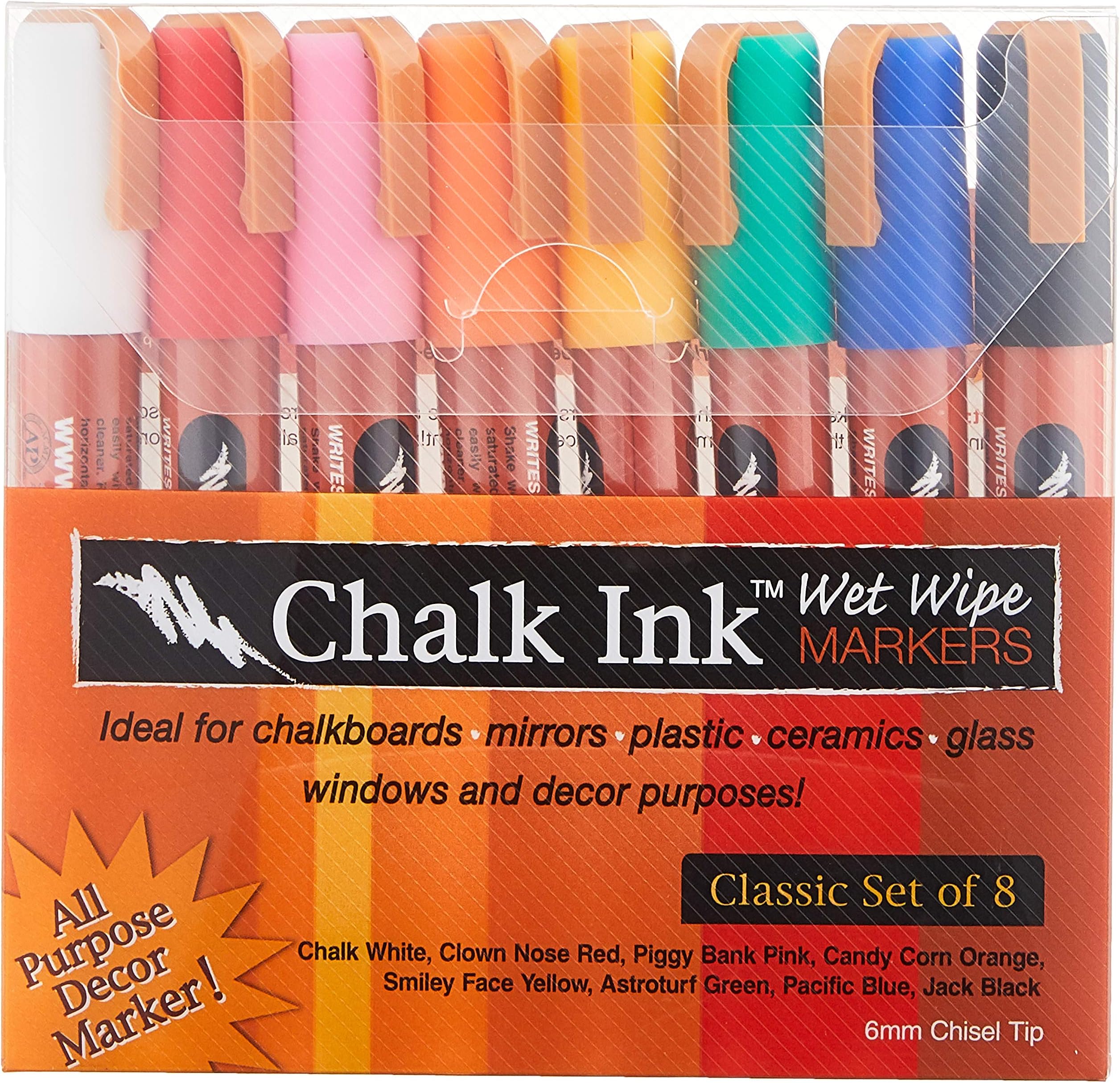 Amazon.com: Chalk Ink Bold Wet Wipe Marker, 15 mm, Chalk White : Office ...