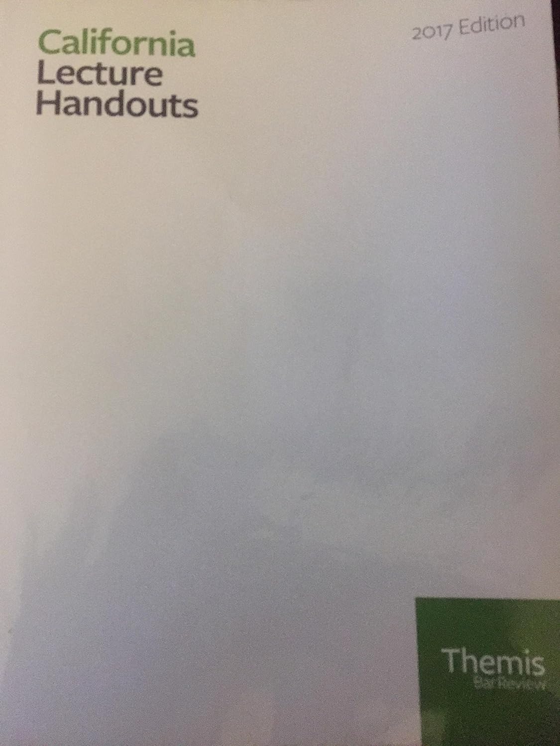 California Lecture Handouts: Themis: 9781943808618: Amazon.com: Books
