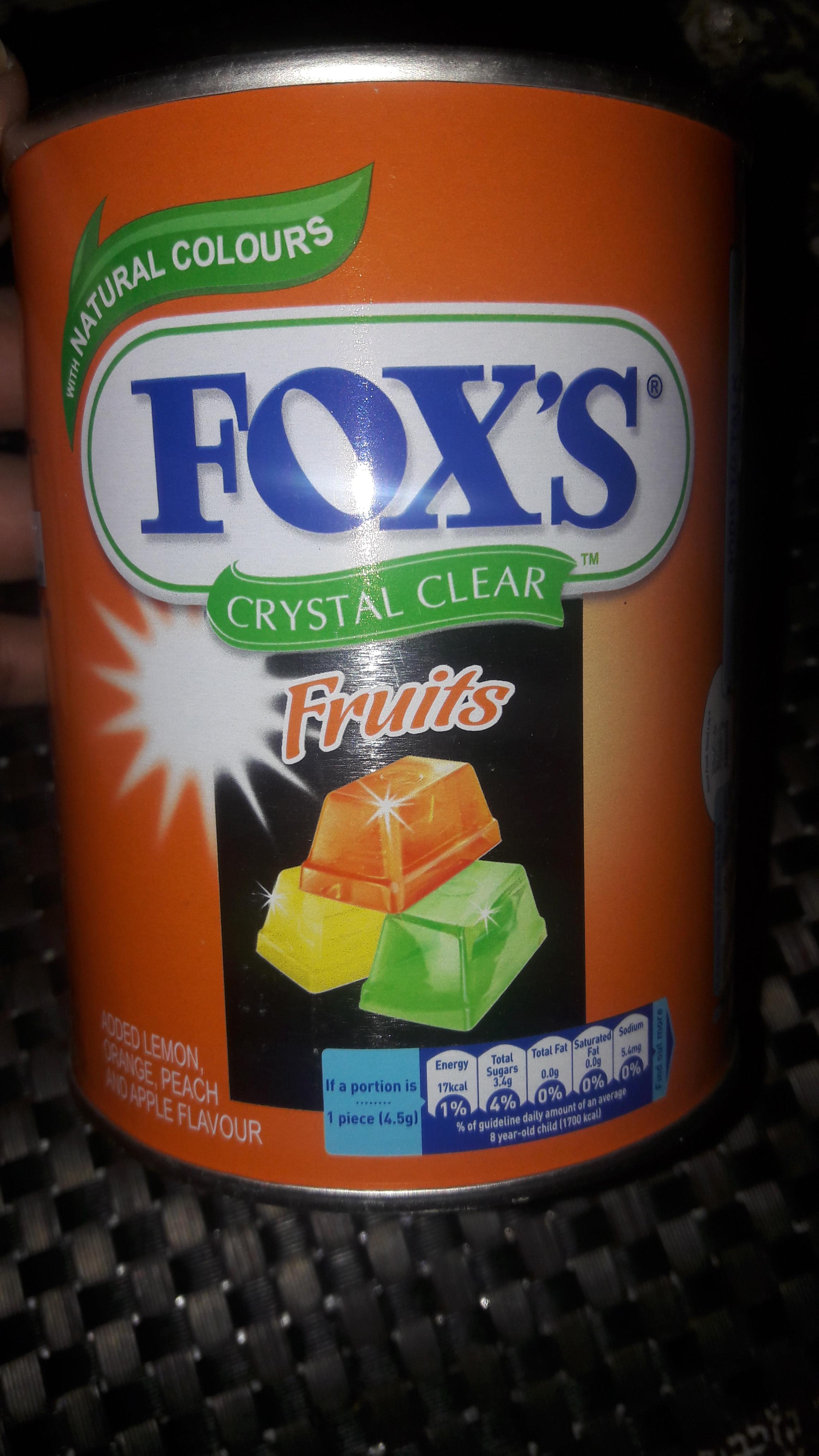 Nestle Fox's Crystal Clear Fruits Candy, 6.35 Oz / 180 Grams : Amazon ...