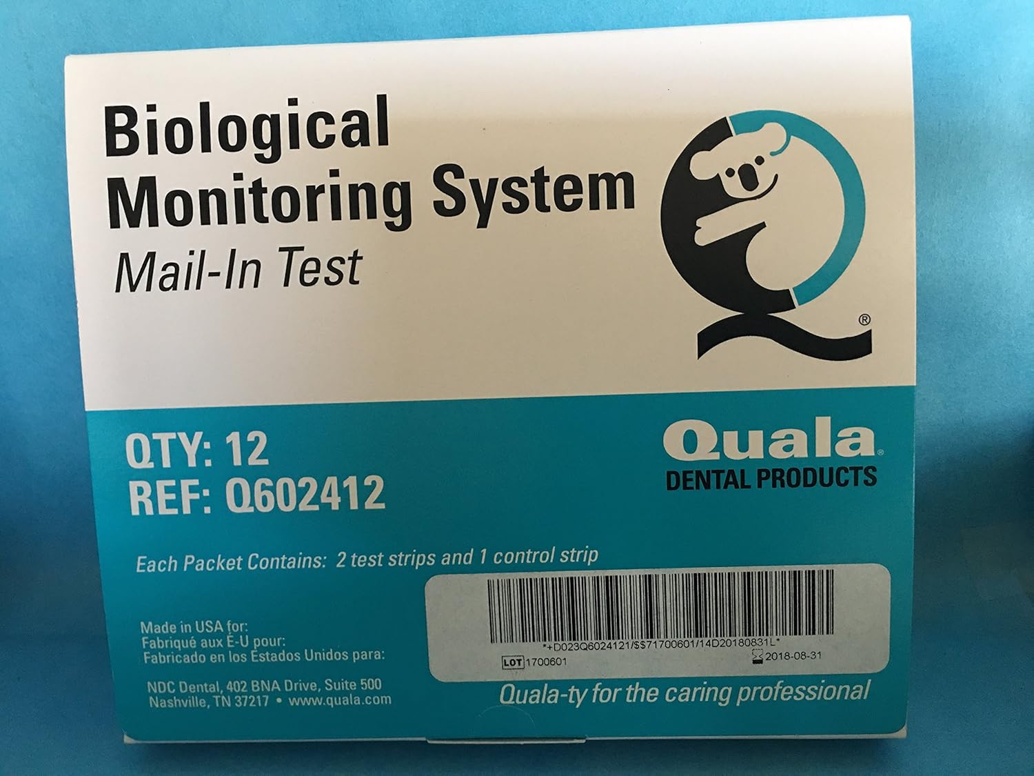 QUALA BIOLOGICAL MONITORING TEST STRIPS - Biological Monitoring Mail-In ...