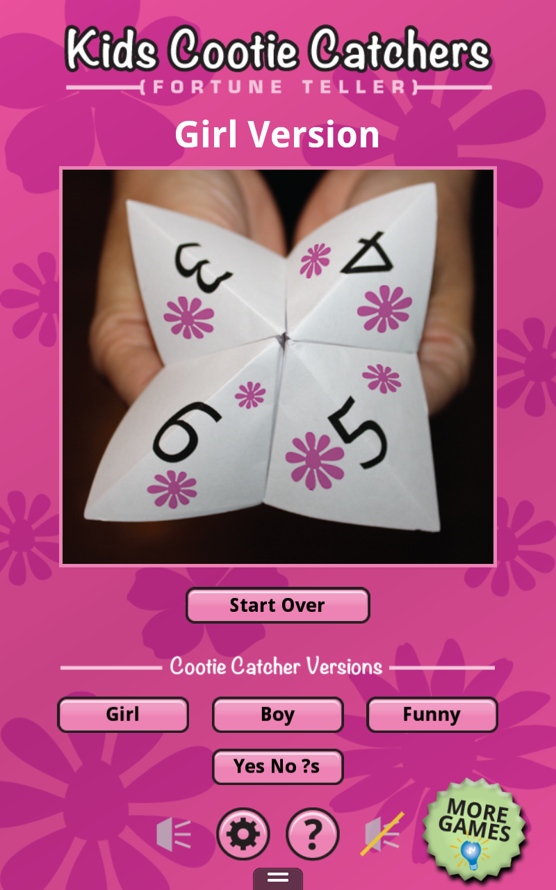 Kids Cootie Catchers (Fortune Teller) - App on Amazon Appstore