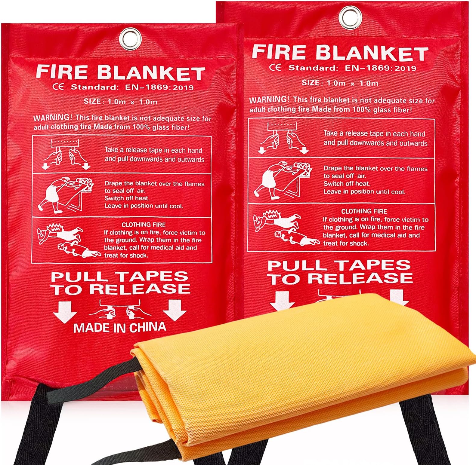 Amazon.com: HomeShield 2.0 Silicone Fire Blanket Emergency for Home ...