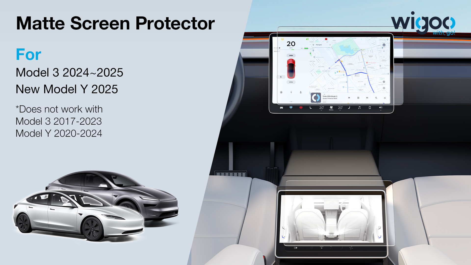 Watch Wigoo Tesla Model Y Juniper Screen Protector on Amazon Live
