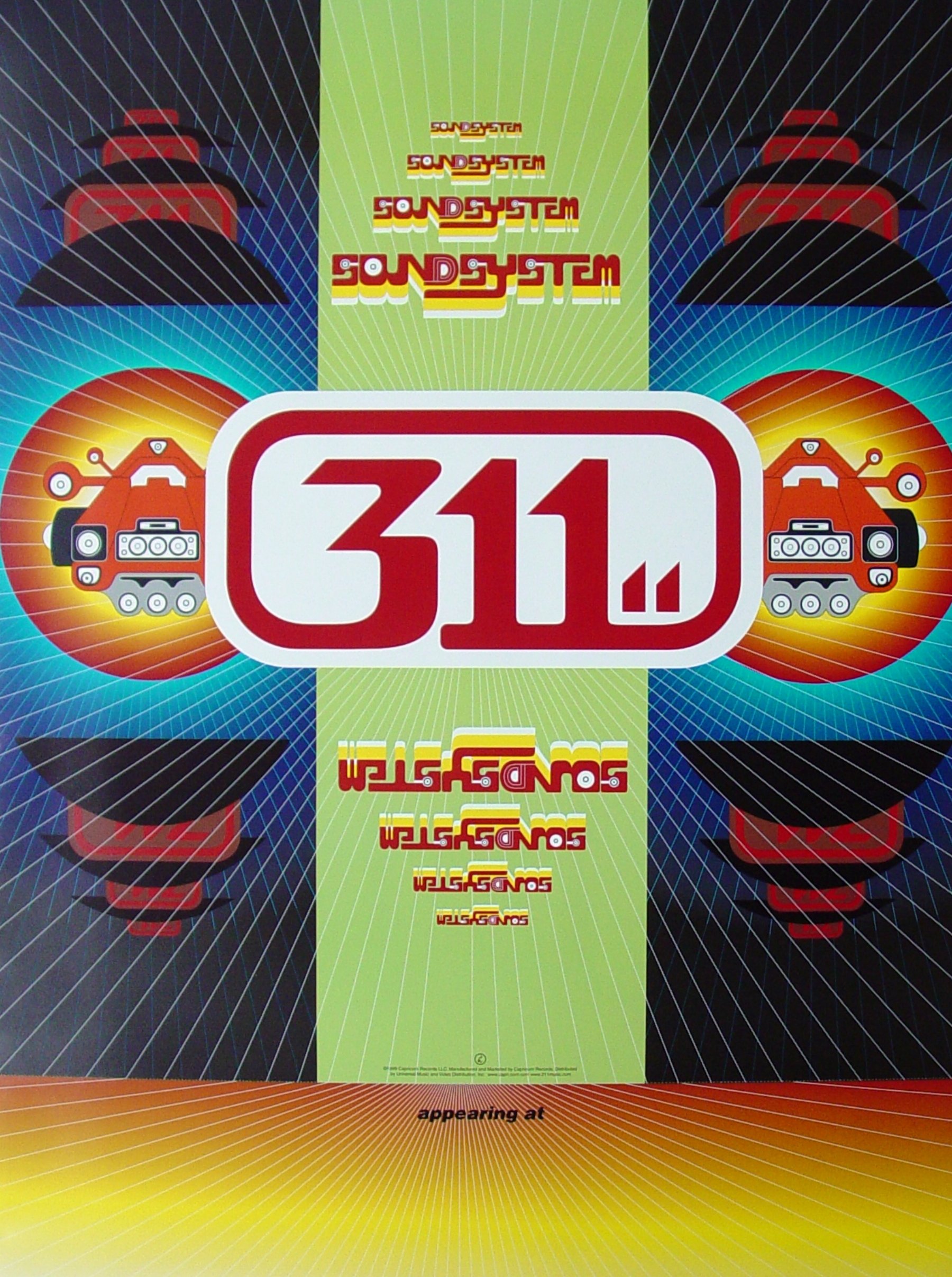 311 Soundsystem Poster Rare New Nick Hexum Tim Mahoney S | Desertcart INDIA