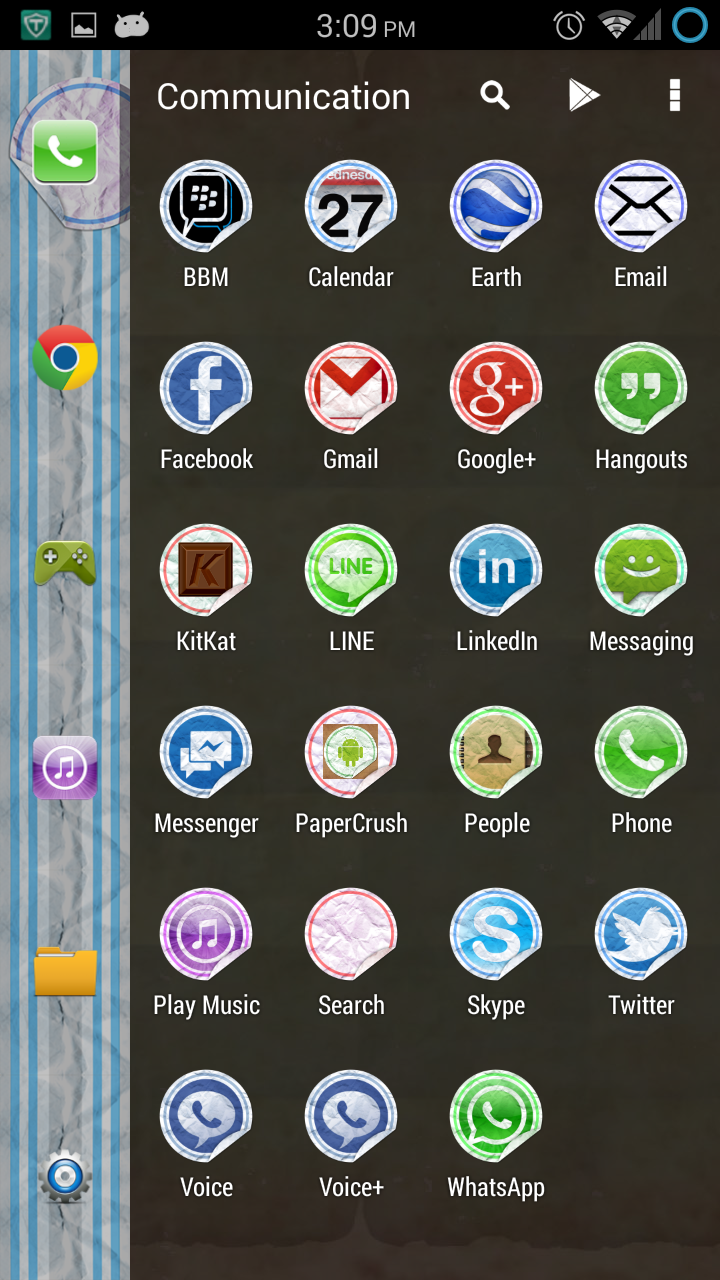 Paper Crush Theme - 1200 Icon Pack - App on Amazon Appstore