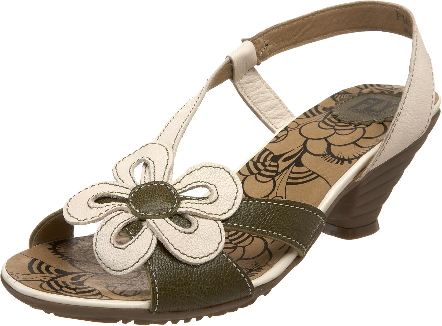 Amazon.com | FLY London Women's Lexi Slingback Pump,Green Off White,36 ...
