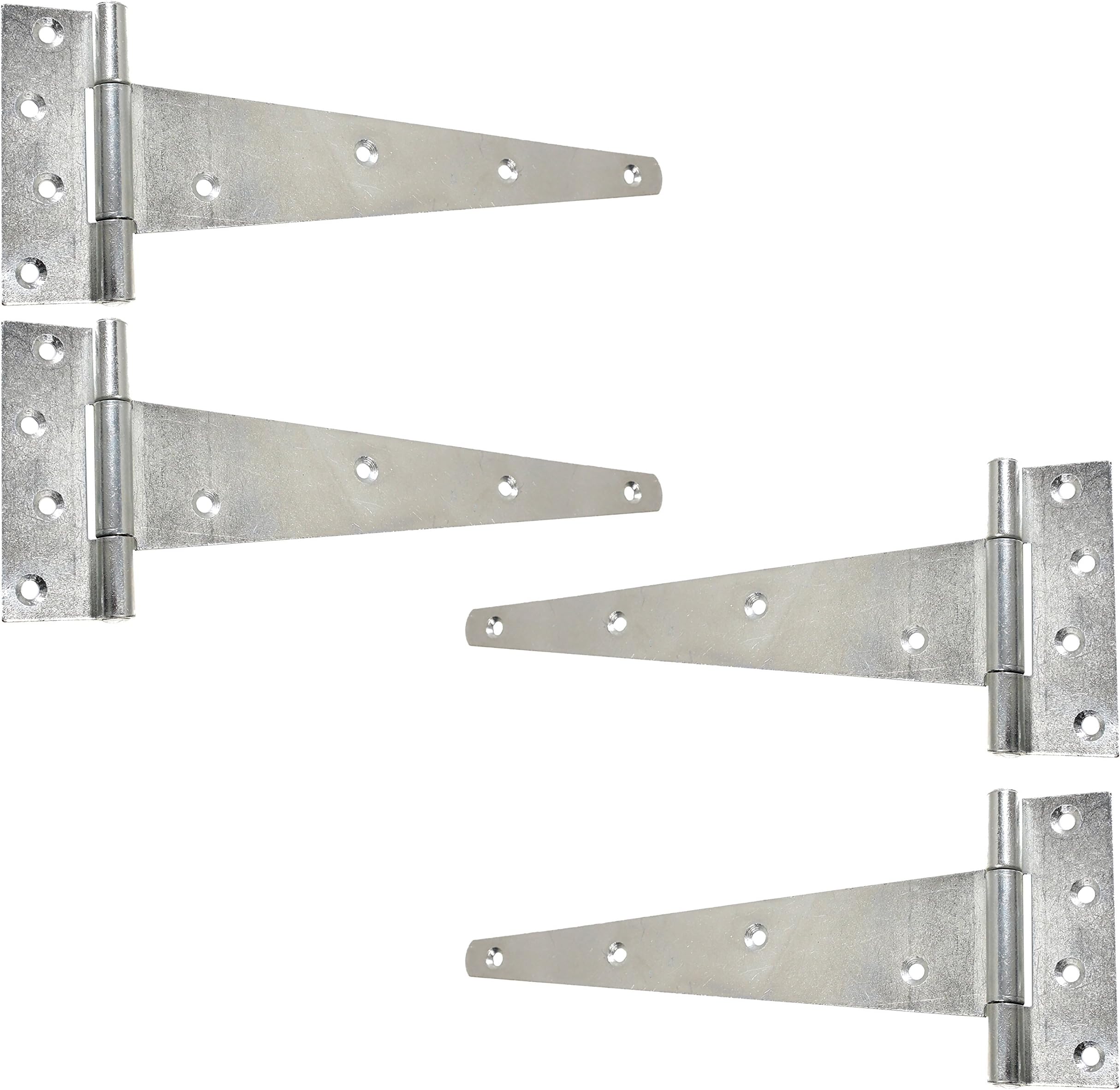 2X Large Galvanised 16" Gate Tee Hinges : Amazon.co.uk: DIY & Tools