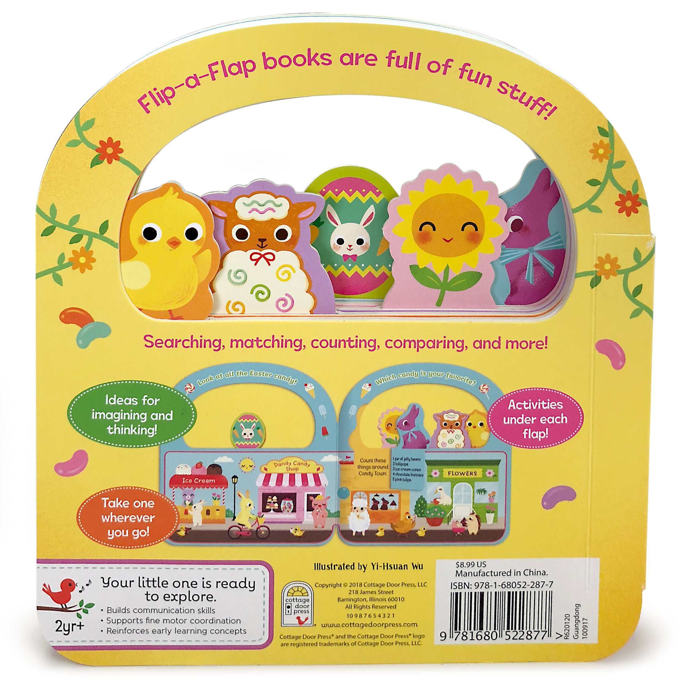 Happy & Hoppy - Children's Flip-a-Flap Activity Board Book for Easter ...