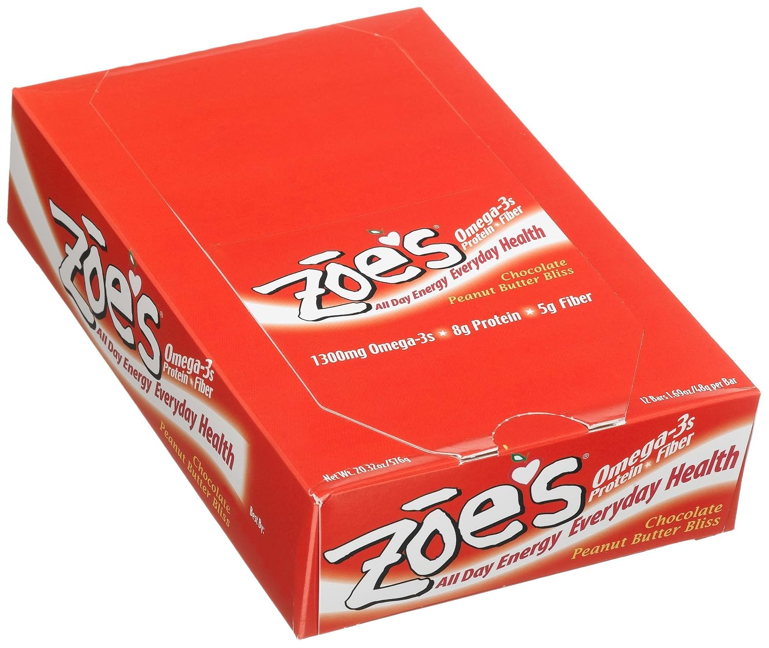 Amazon.com : Zoe's All Day Energy Everyday Health Bars, Chocolate ...