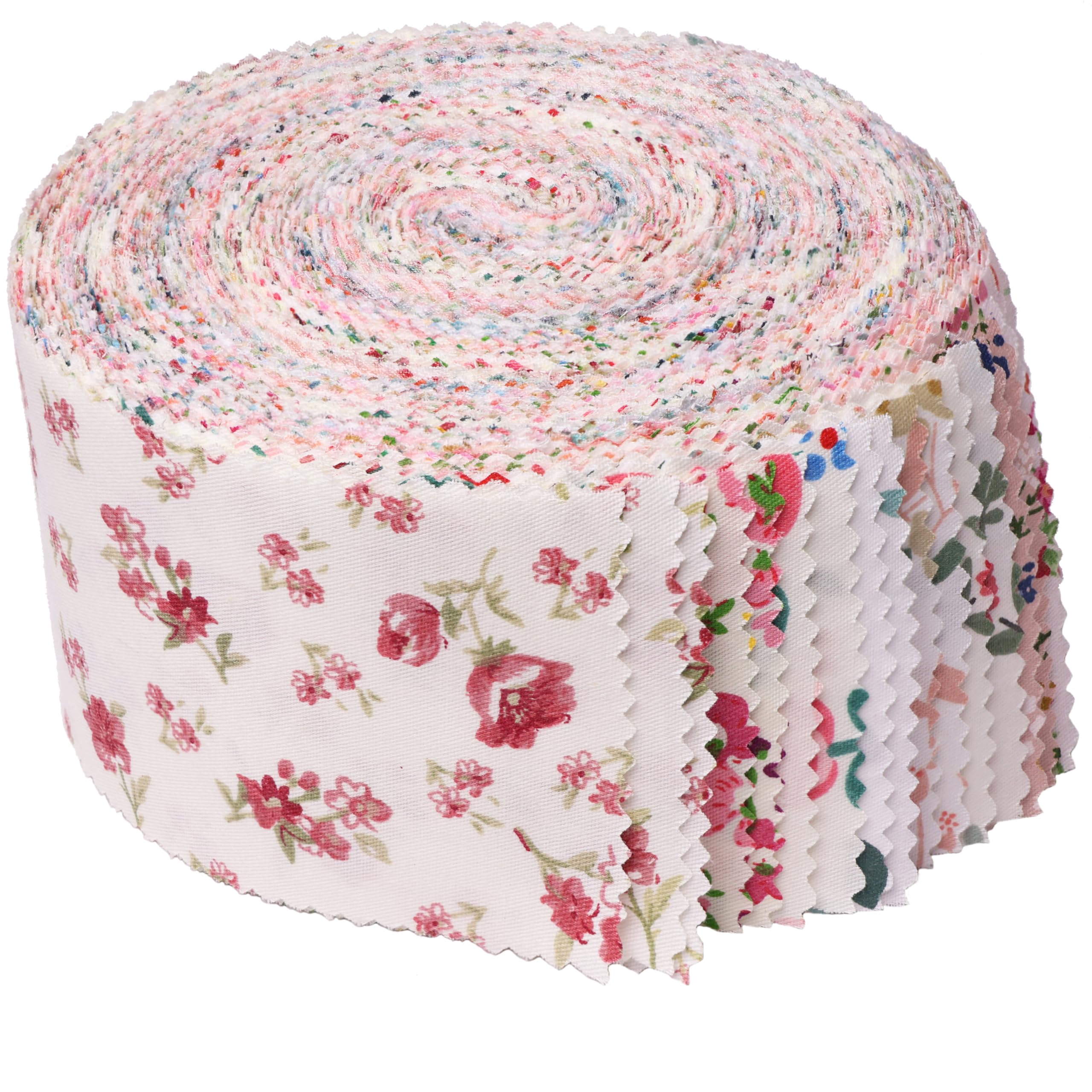 Amazon.com: Nodsaw Jelly Roll Fabric Strips for Quilting, Crafting, and ...