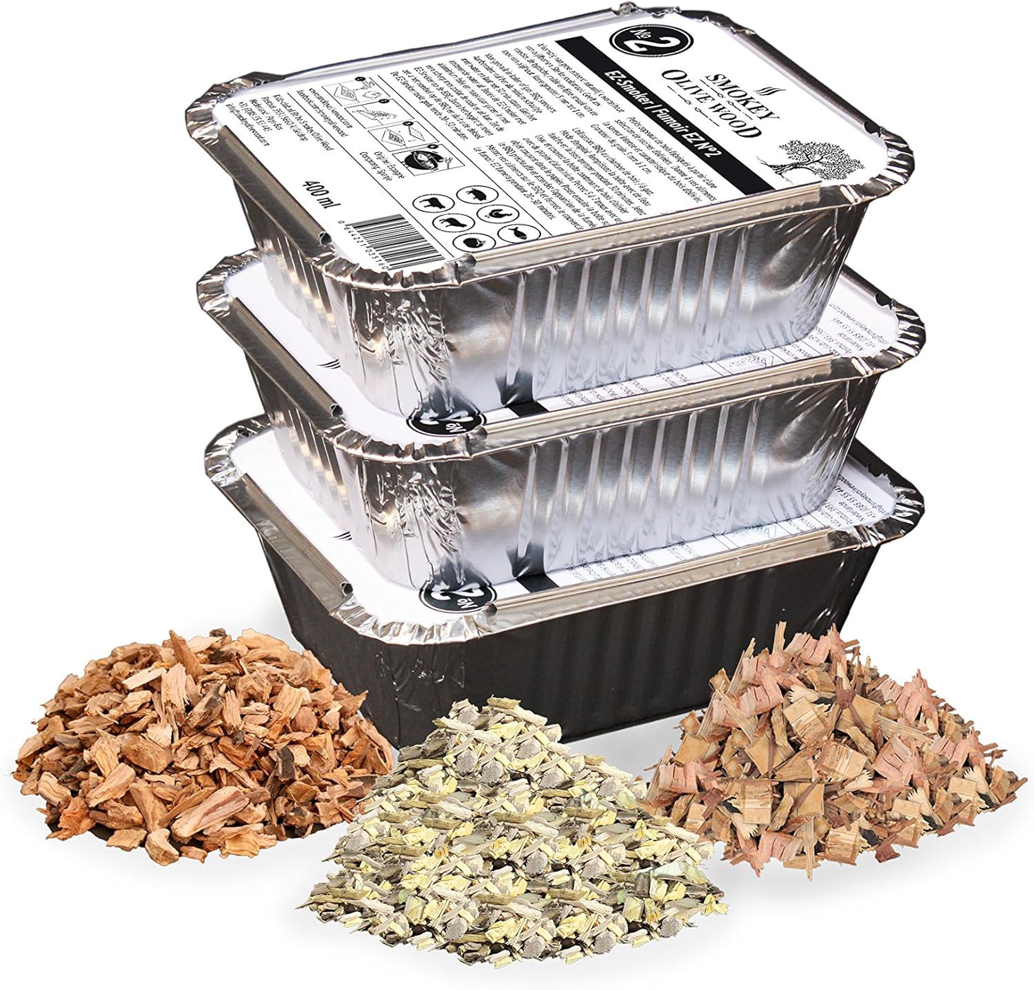 Amazon.com : Smokey Olive Wood SOW-333 Wood Chips, Orange and Almond ...