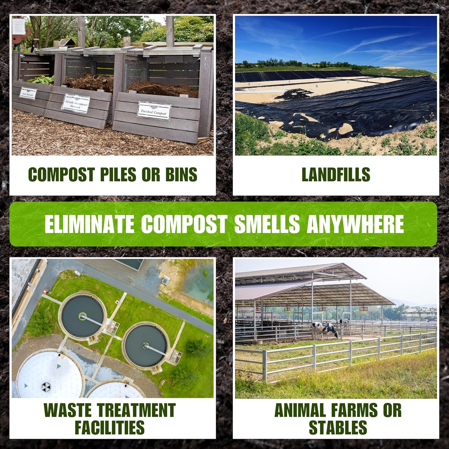 Spray eliminador de olores de compost probiótico natural 16 oz ...