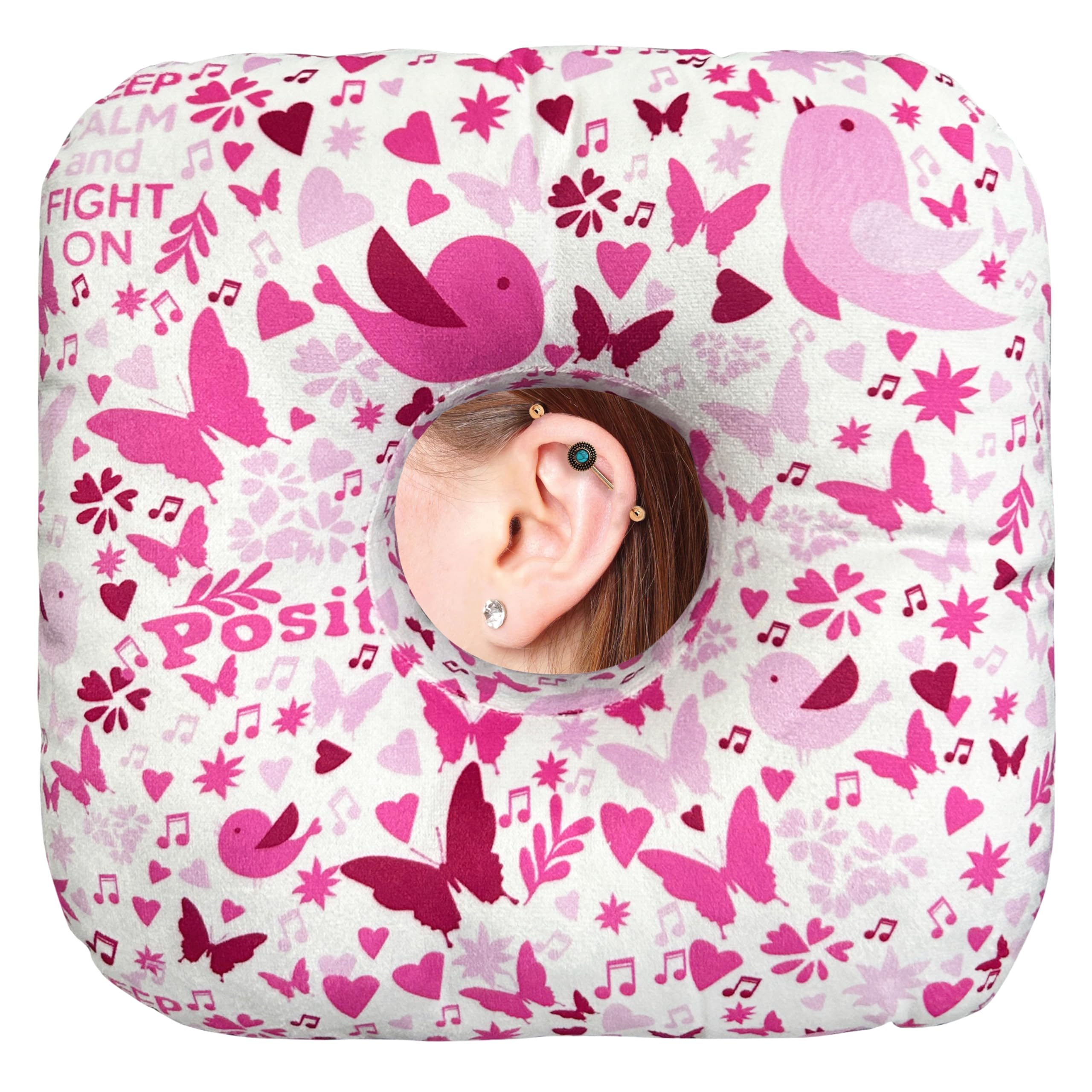 Amazon.com: BVOKQUC Ear Piercing Pillow for Side Sleepers Pillows with ...