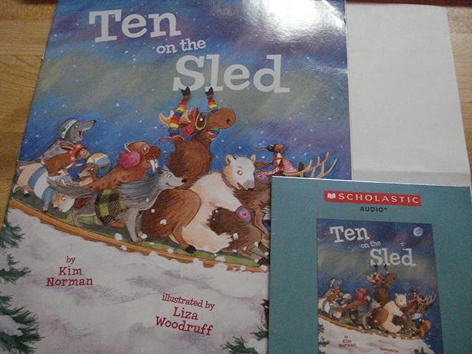 Amazon.com: Ten on the Sled Book & Audio CD: 9780545331036: Kim Norman ...