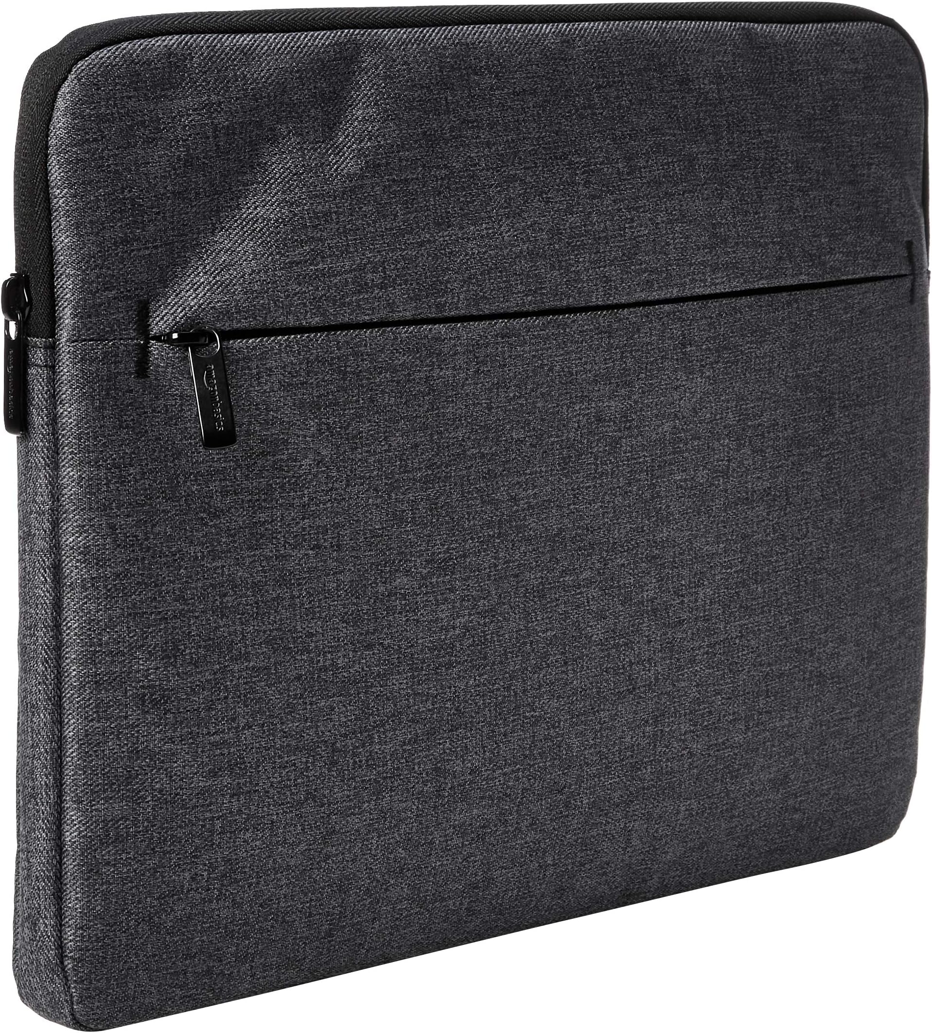 AmazonBasics Tablet Laptop Sleeve Case with Front Pocket, 13 Inch, Grey ...