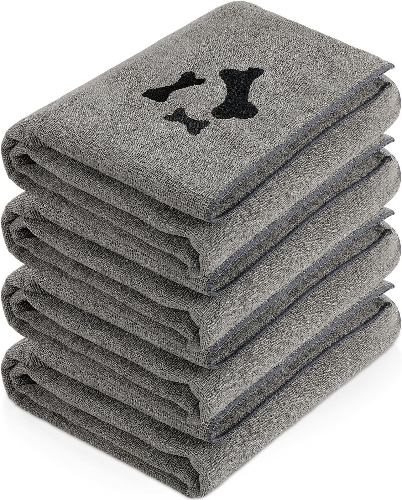 Amazon.com: Chumia 4 Pack Pet Grooming Towel Absorbent Dog Towels for ...