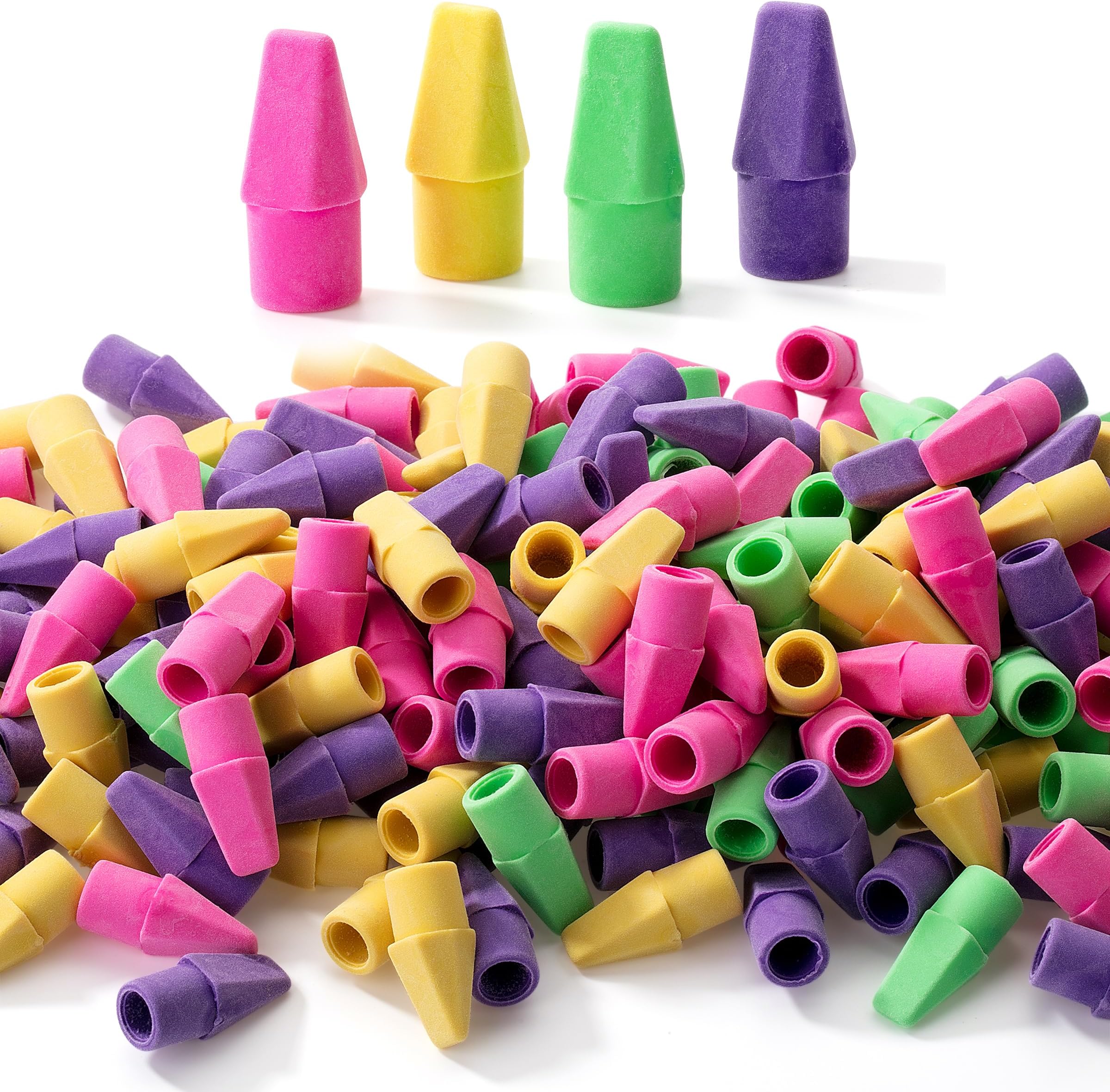 Amazon.com : Mr. Pen- Pencil Erasers Toppers, 48 Pack, Vibrant Colors ...