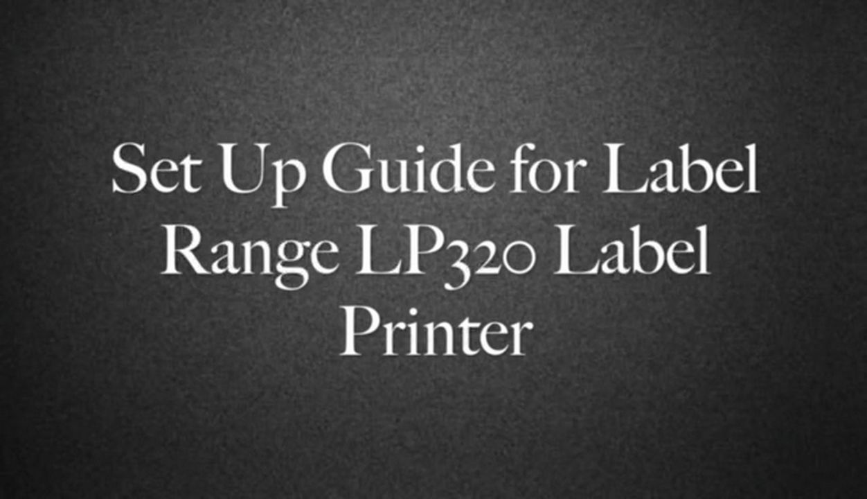 Watch LabelRange LP320 Label Printer Install and Setup on Amazon Live