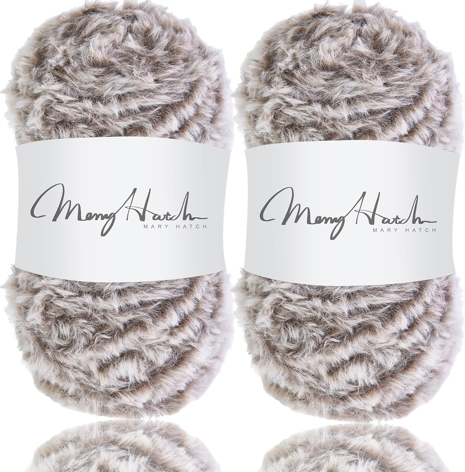 Amazon.com: Mary Hatch Soft Faux Fur Yarn for Crochet 2 Skeins Chunky ...