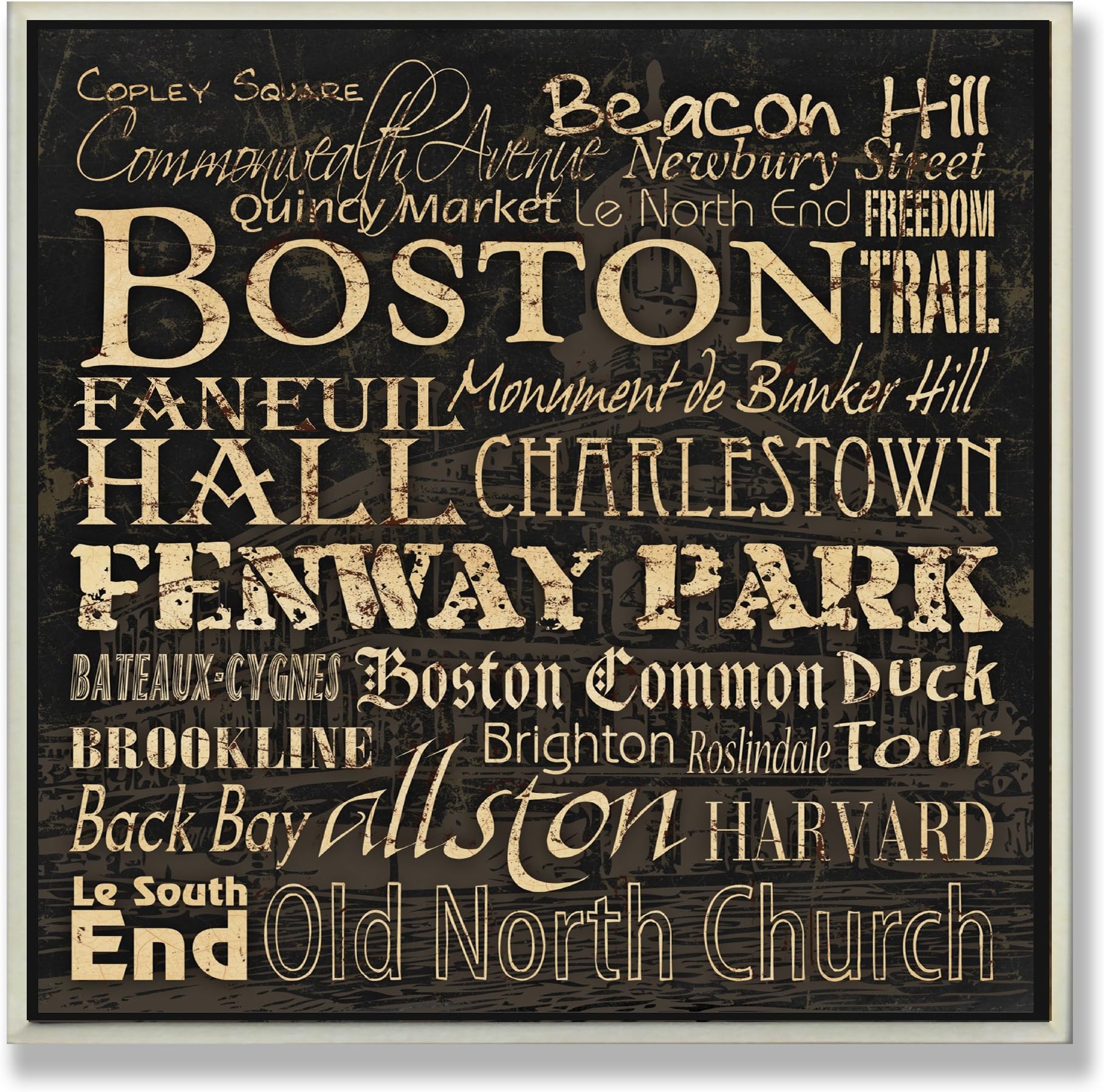 Amazon.com: Funny Boston Accent Translator Signs Wall Decor Vintage ...