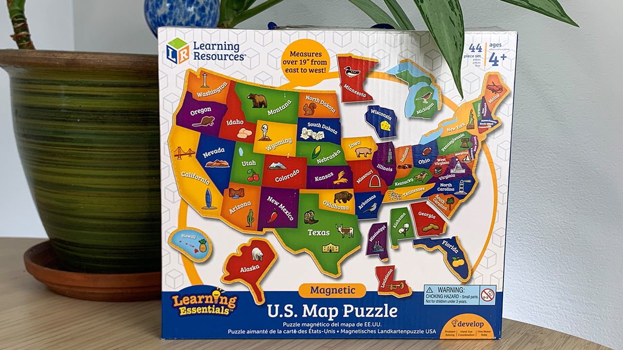 Watch Magnetic U.S. Map Puzzle - Learning Resources - Unbox & Demo on ...